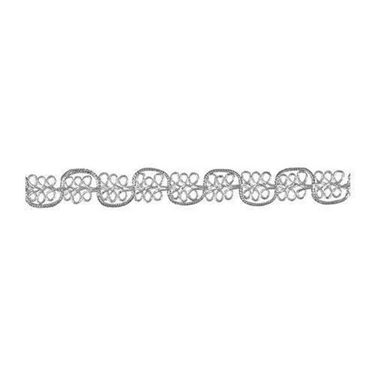 Decorative Trimmings 01317-004 0.5 x 4 ft. Fancy Scroll Trim - Silver ...
