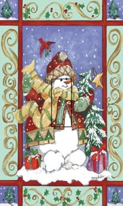 Fancy Snowman Single Toggle SwitchStix Peel and Stick Art Deco Switch ...