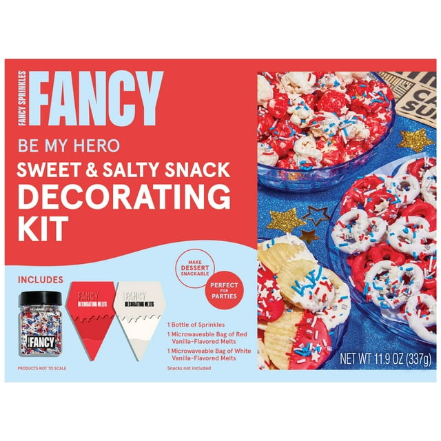 Fancy Sprinkles Be My Hero Sweet & Salty Snack Decorating Kit, 11.9 oz ...