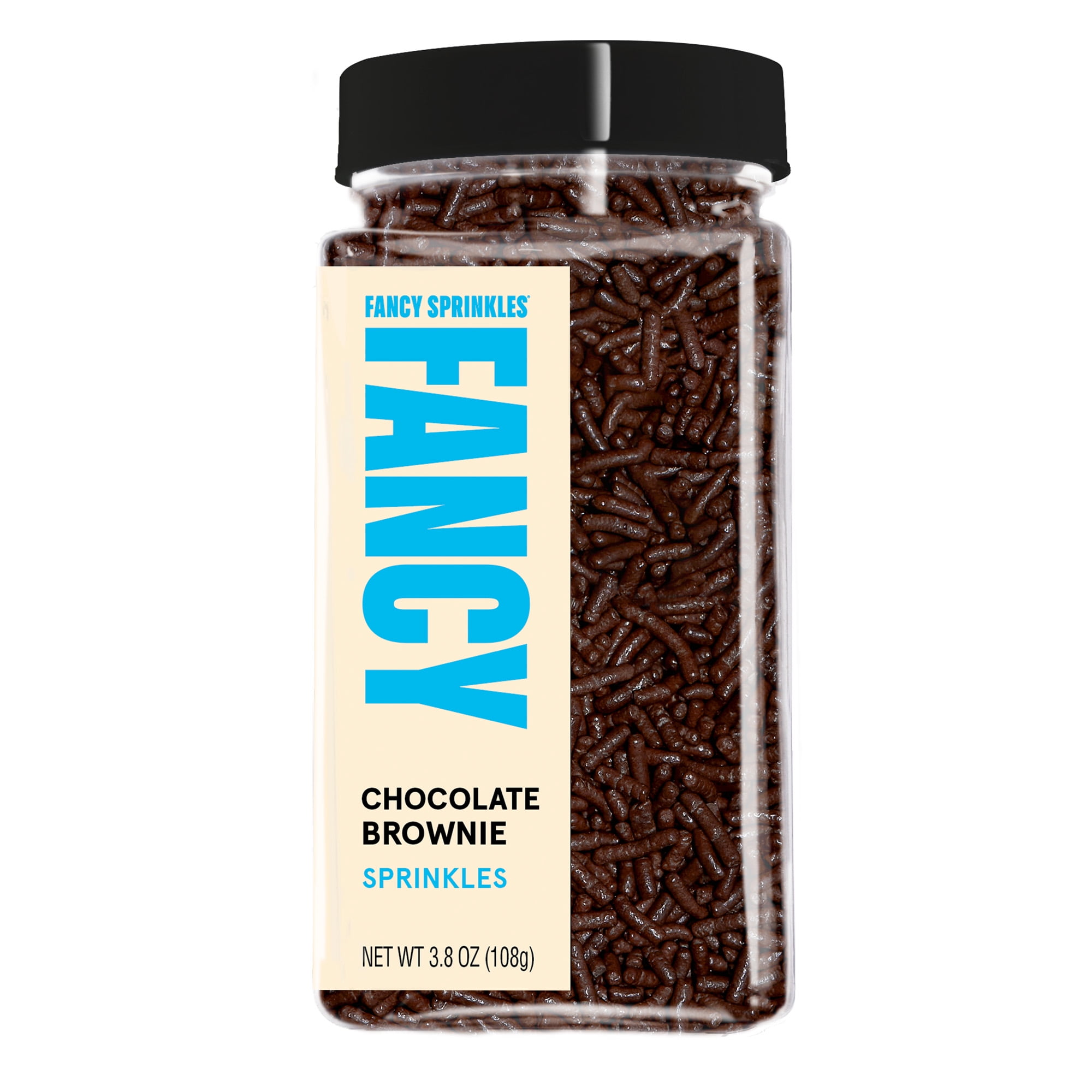 Fancy Sprinkles Chocolate Brownie Crunchy Jimmies, Dessert Sprinkles, 3 ...