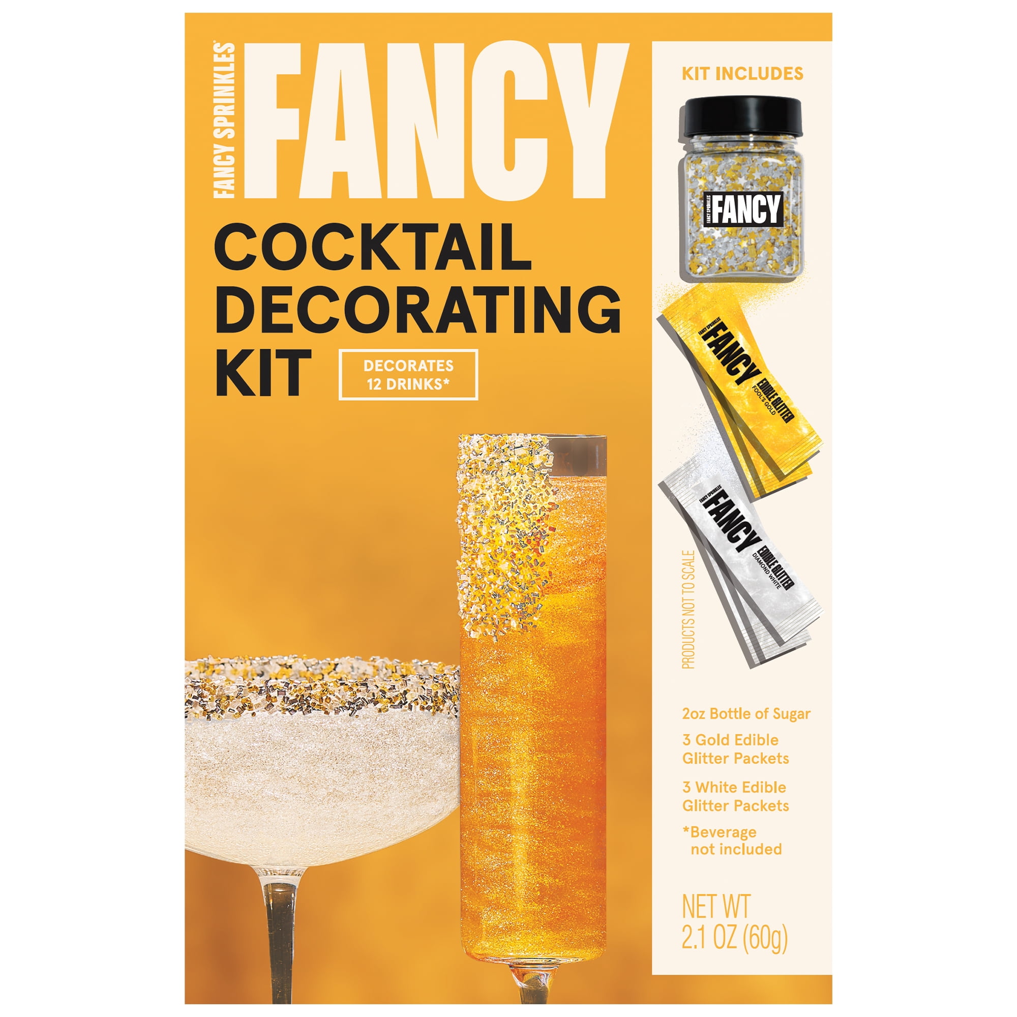 Fancy Sprinkles Cocktail and Mocktail Holiday Drink Decorating Kit ...