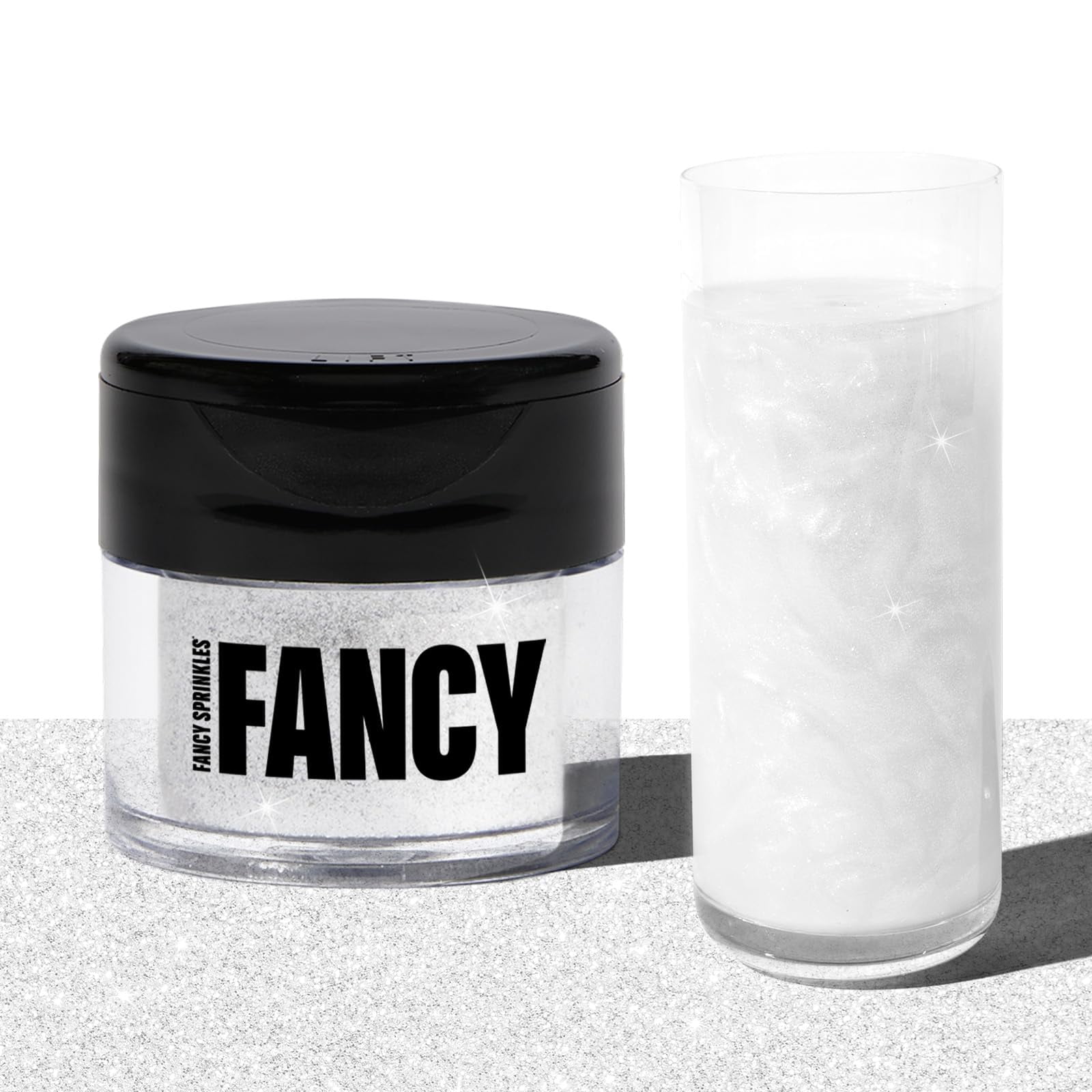 Fancy Sprinkles Diamond White DEF29 Premium Edible Glitter, 100% Edible ...