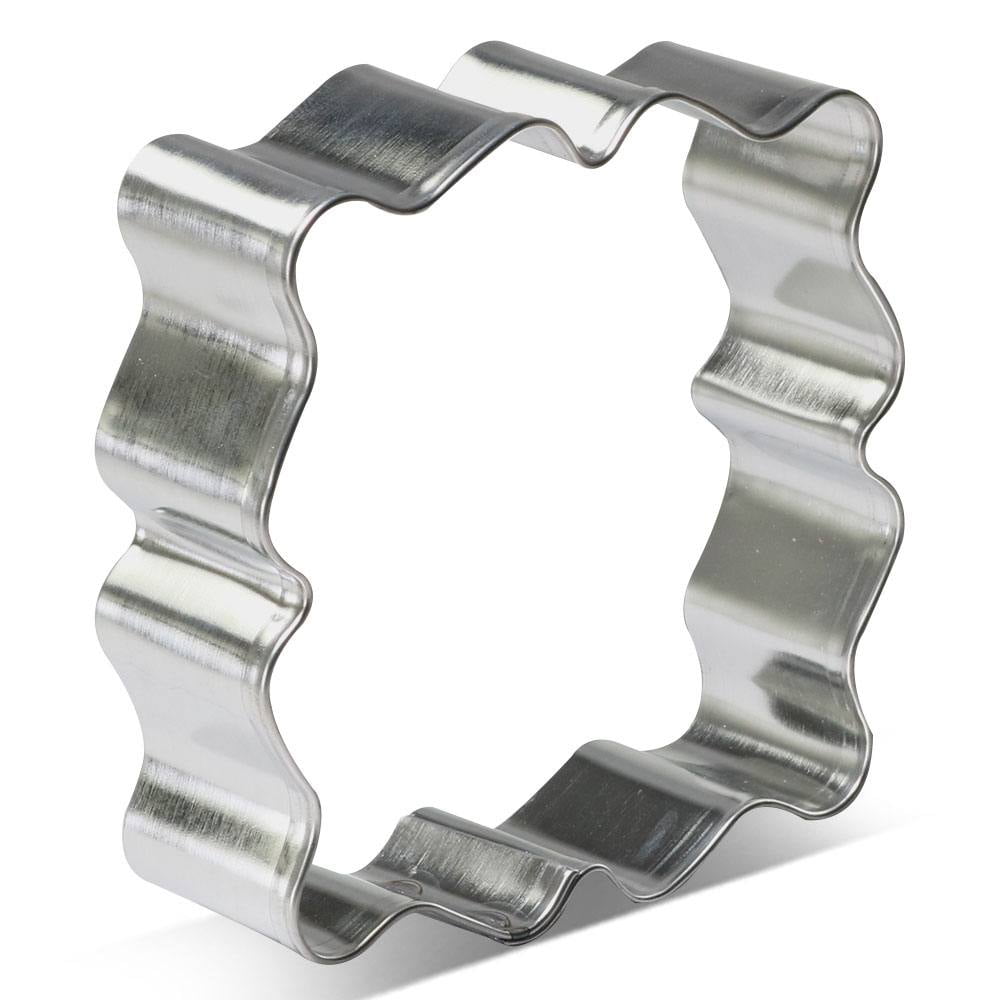 Fancy Square Plaque Cookie Cutter 3.75 in B1603 - Foose Cookie Cutters ...