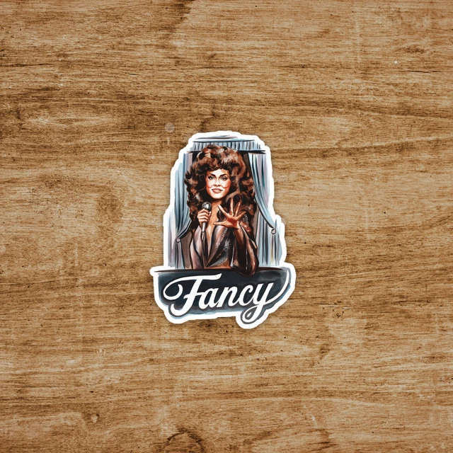 Fancy Sticker - Retro Redhead Woman Hand Gestures, Vintage Stylephone ...