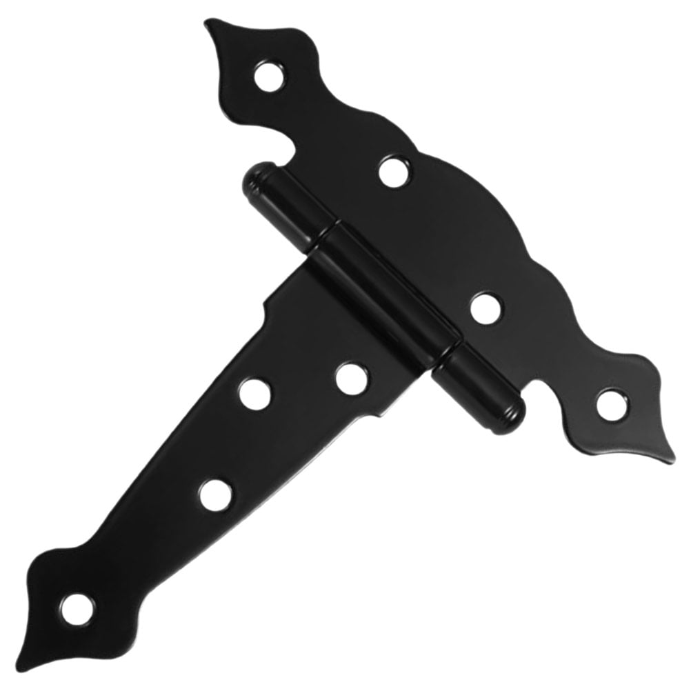 Fancy T Hinge Heavy Duty Barn Door Hinges Decorative Black Metal Strap ...