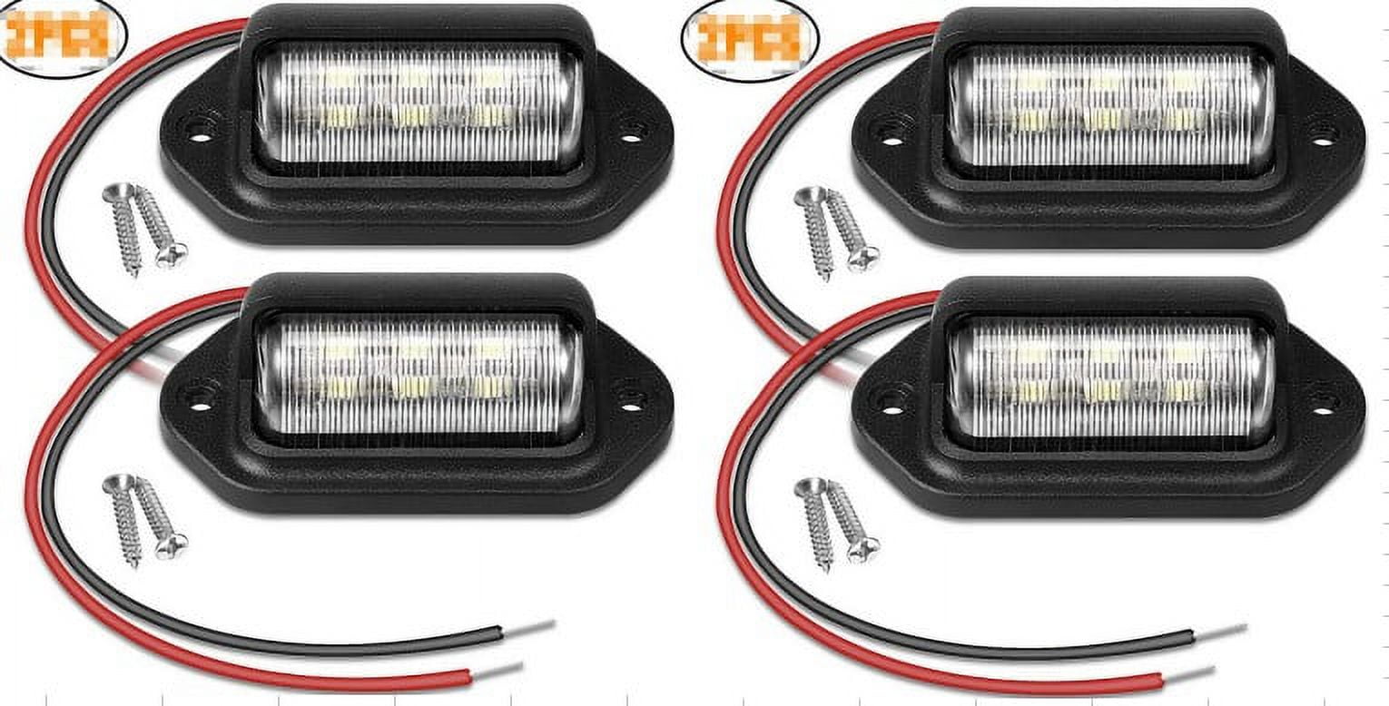 FancyWhoop Universal LED License Plate Light, 6 Bulbs, Cold White ...