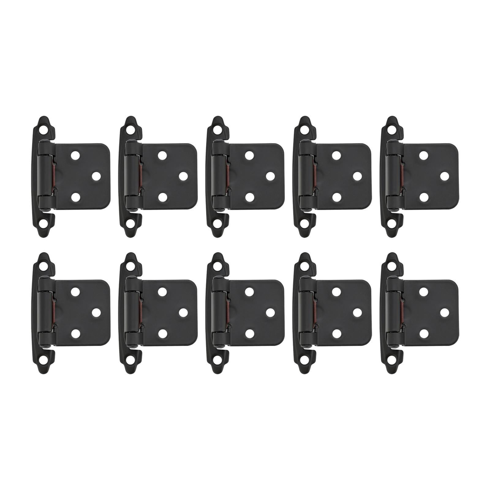 Fancyes 10 Pieces Cabinet Door Hinges Door Hardware Cold Rolled Steel ...