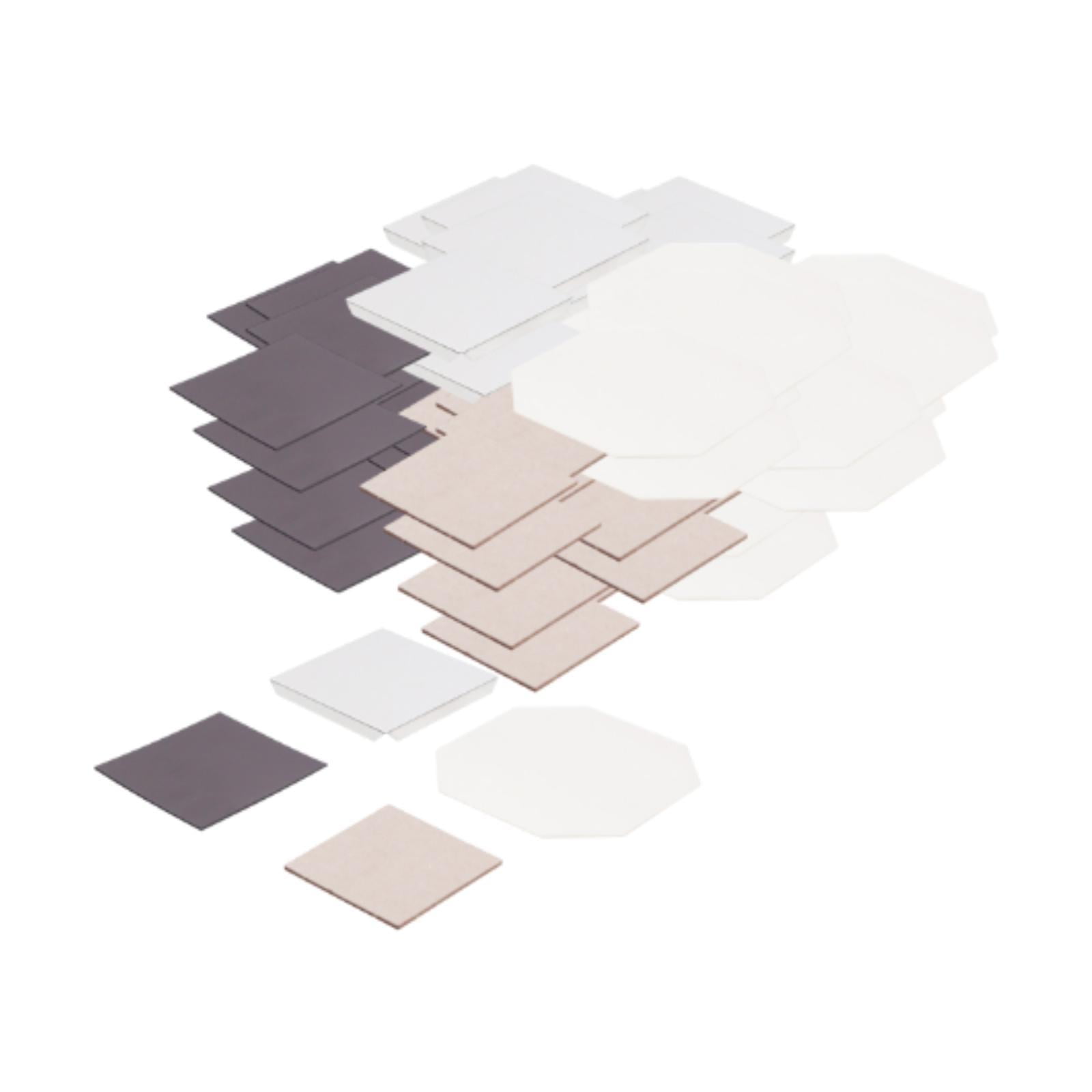 Fancyes 100x 6.35x6.35cm Square Refrigerator Sticker , DIY Photo Fridge ...