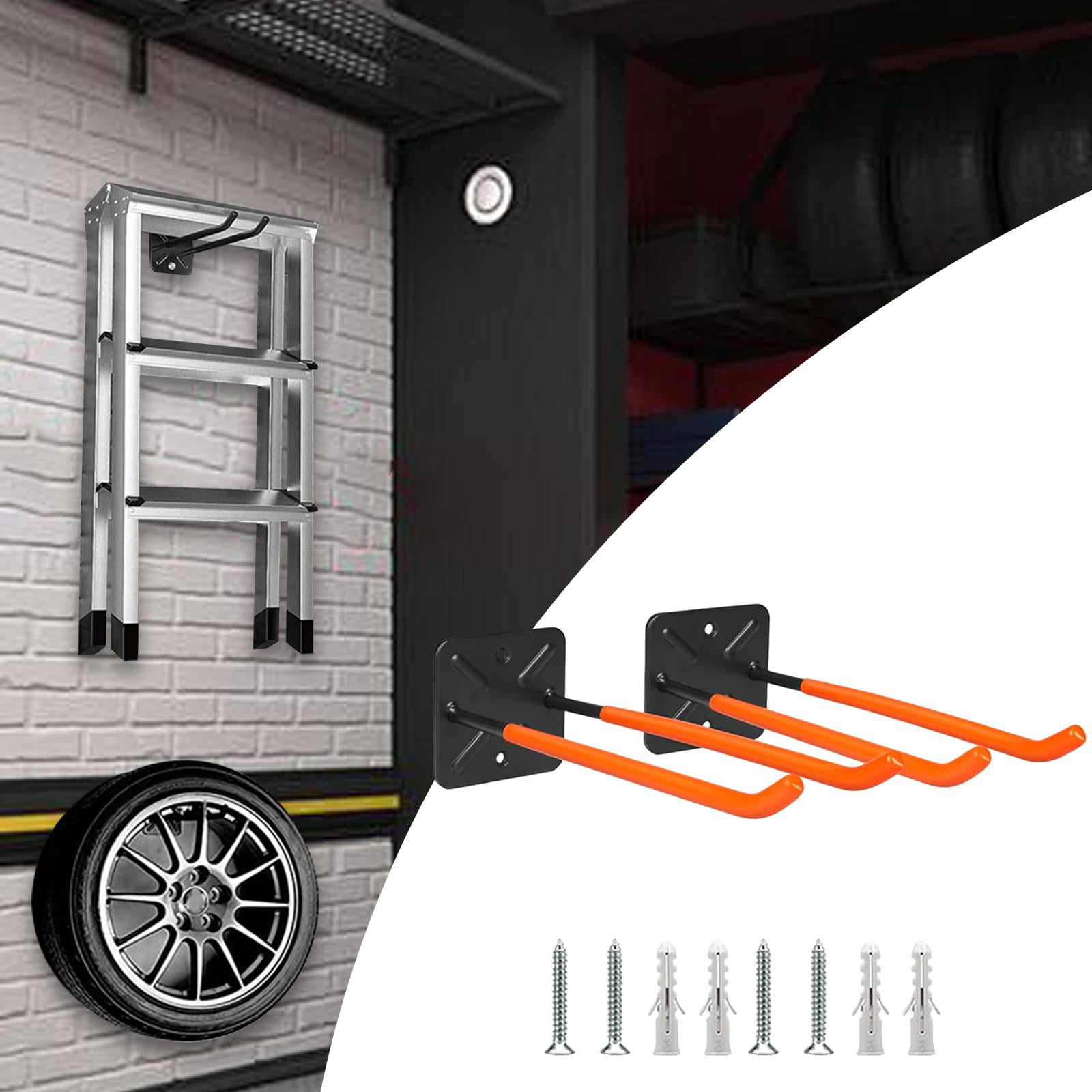 Fancyes 2 Pieces Garage Utility Hooks Wall Mounted Hooks, Car Tires ...