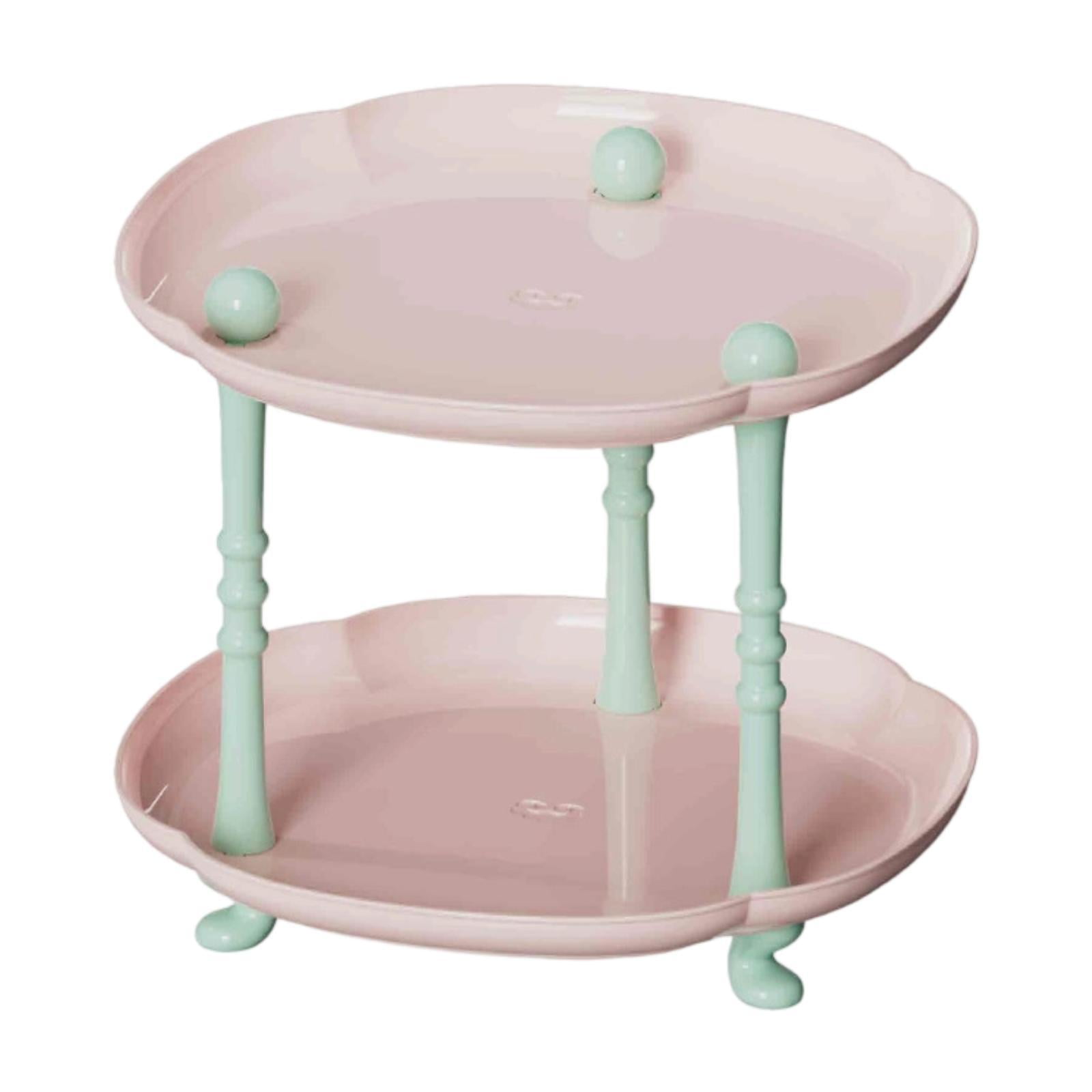 Fancyes 2 Tier Valet Tray Storage,Bathroom Perfume Catchall Tray Phone ...