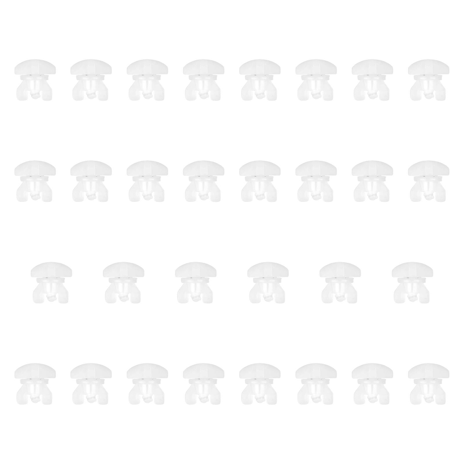 Fancyes 30 Pieces Curtain Track Stoppers Silent Curtain Glider Wheels ...