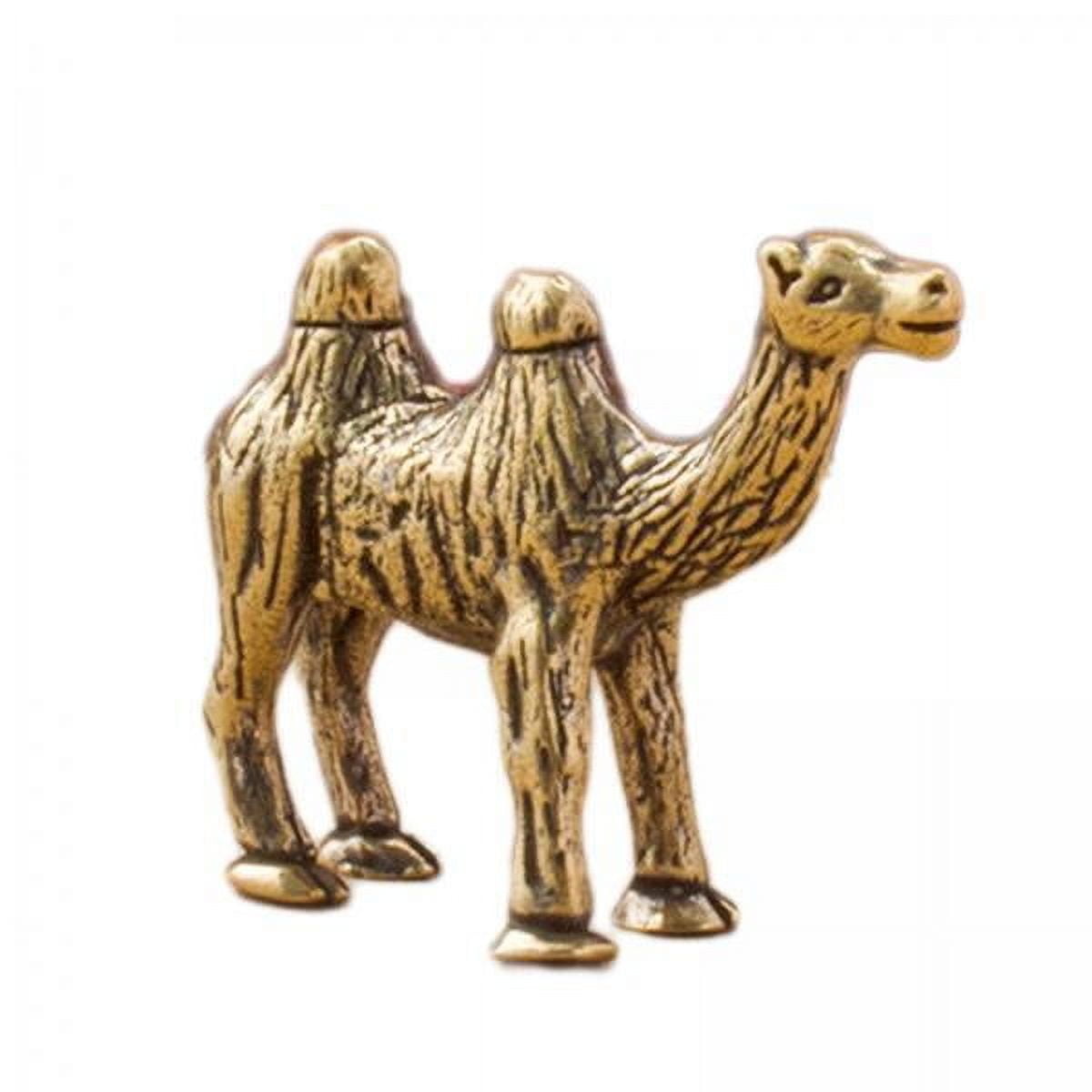 Fancyes 4xCopper Camel Statue Miniature Camel Figurine for Desktop ...