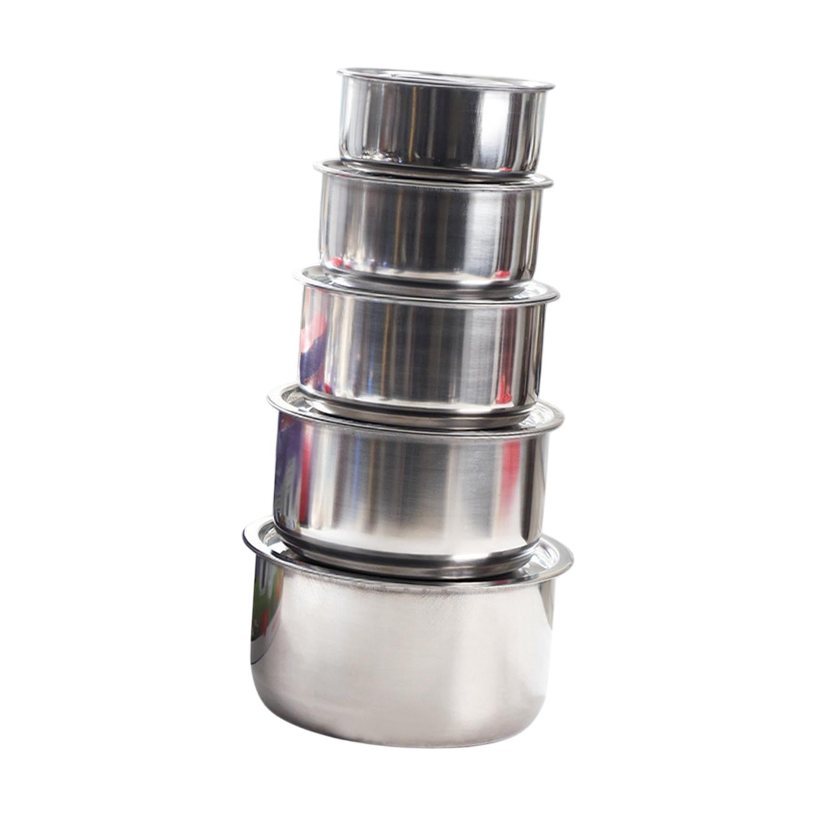 Fancyes 5 Pieces Stainless Steel Soup Pots Cooker Pot Set Stackable ...