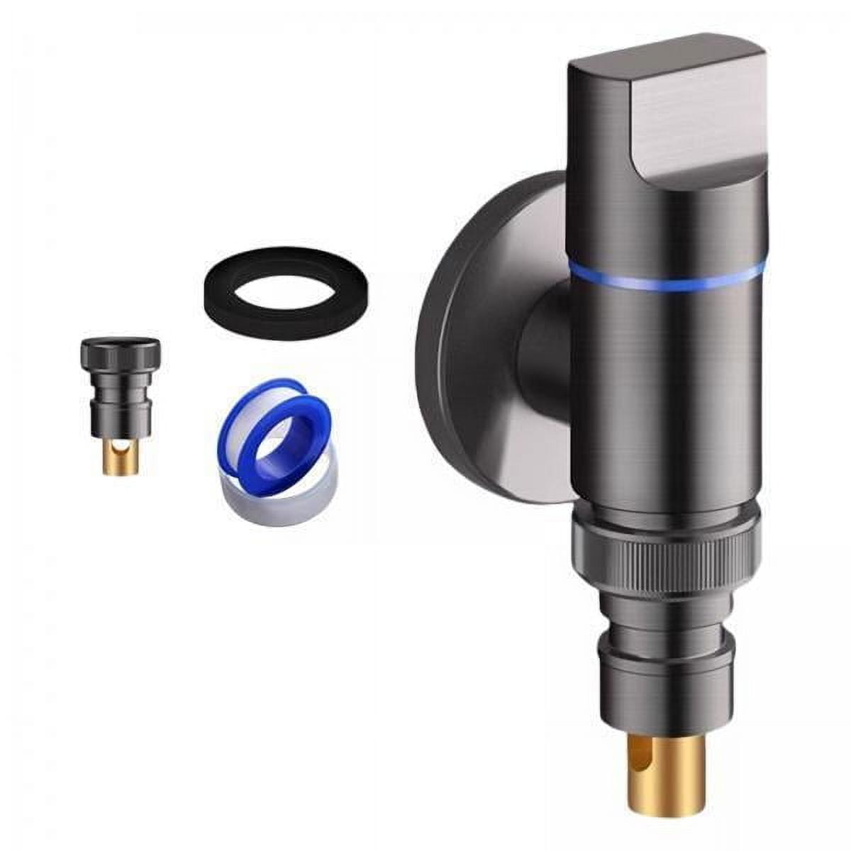 Fancyes 3xWashing Machine Tap 1/2in Faucet Angle Valve for Toilet Water ...
