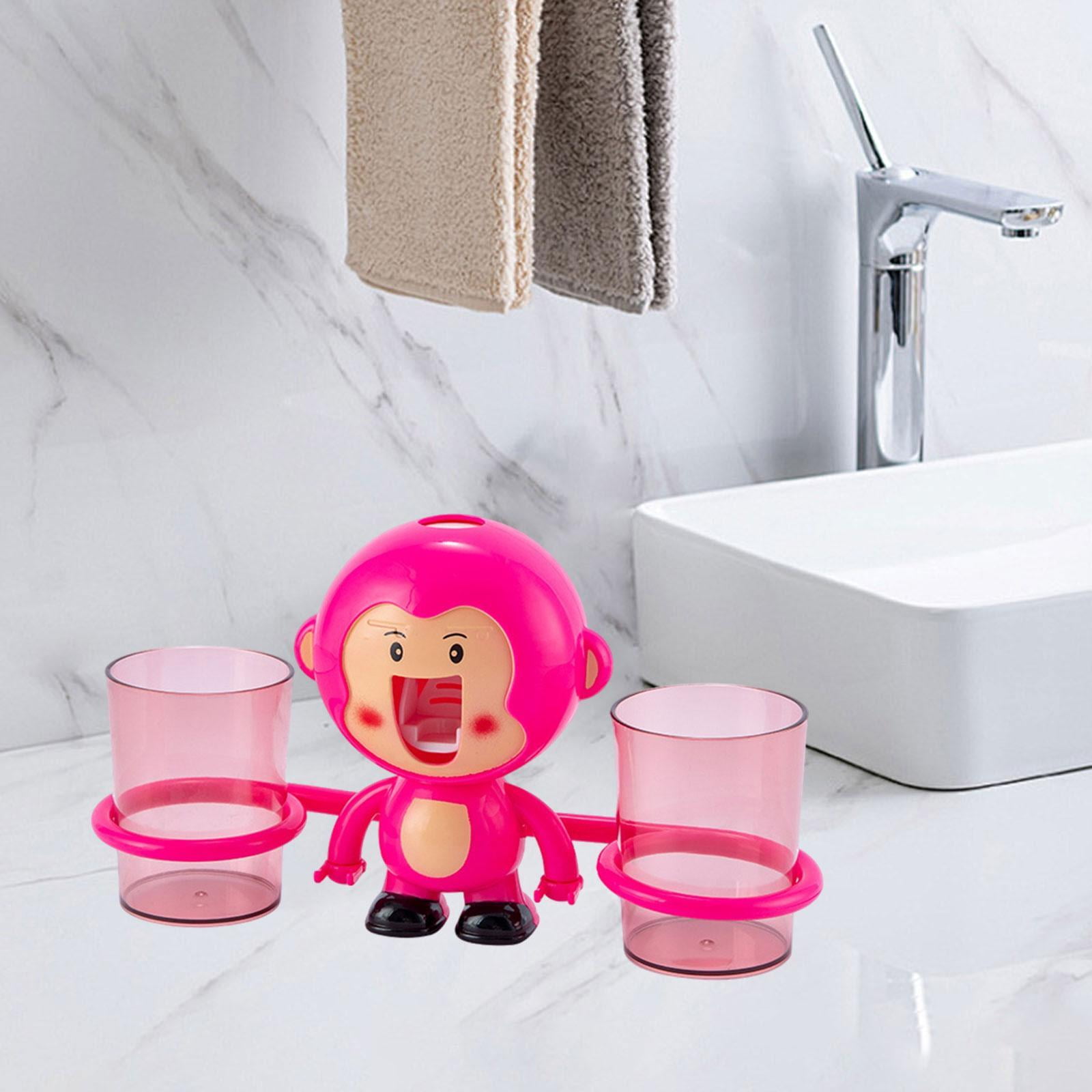 Fancyes Automatic Toothpaste Squeezer Set Mouthwash Cup Rack Versatile ...