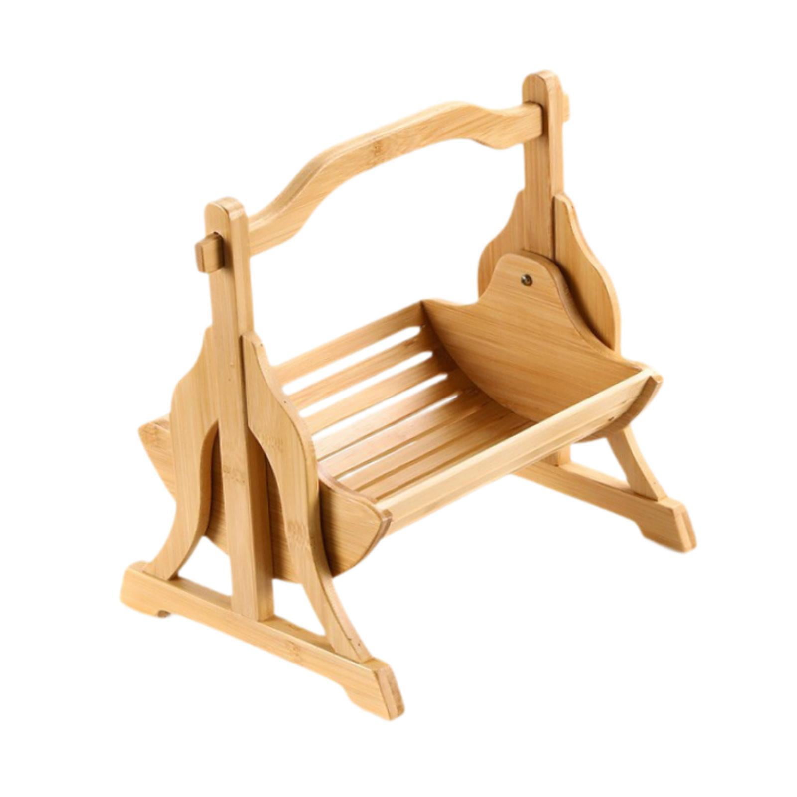 Fancyes Bamboo Hanging Chair Fruit Basket Counter for Reception Desk ...