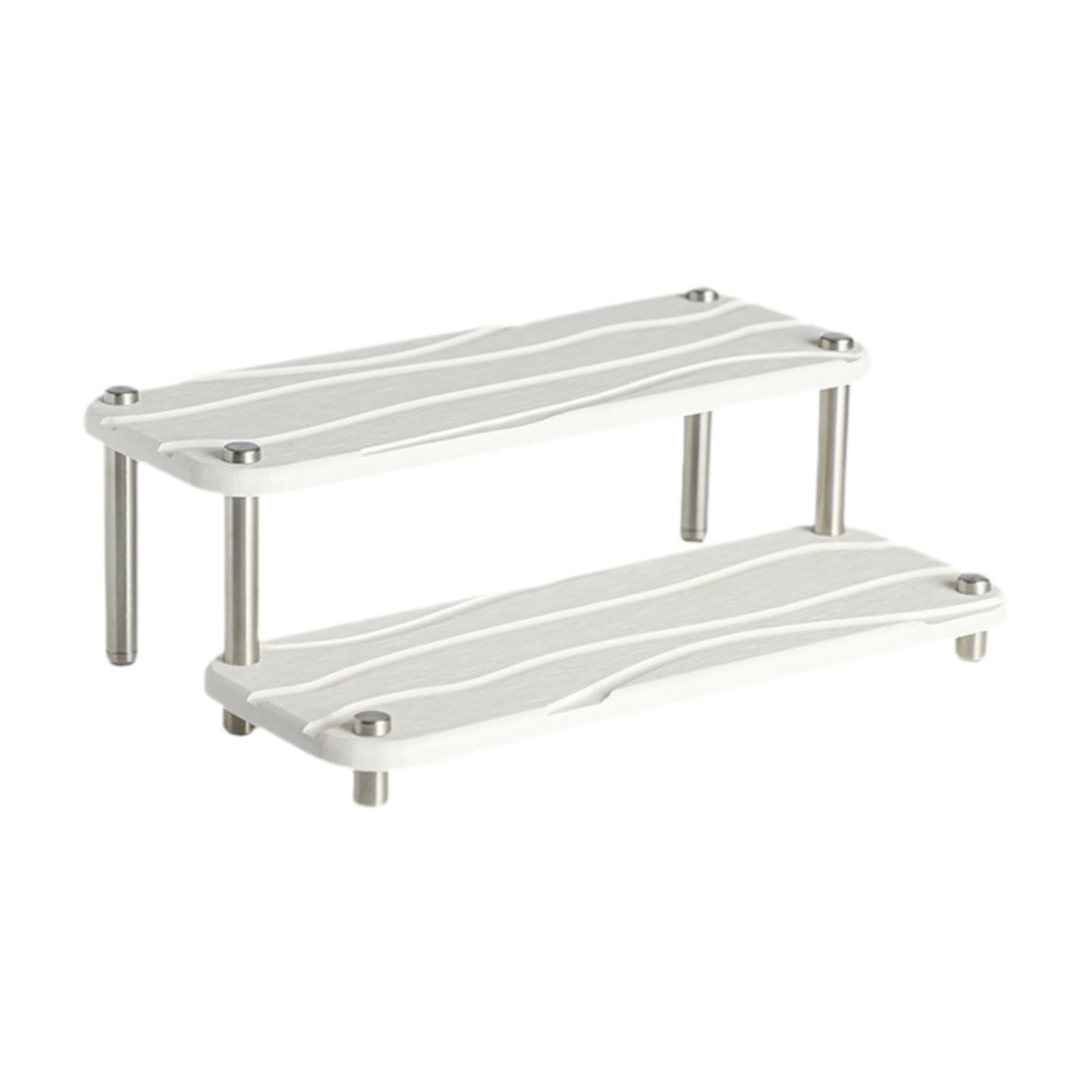 Fancyes Bathroom Sink Organizer Tidy Container 2 Tier Decorative Simple ...