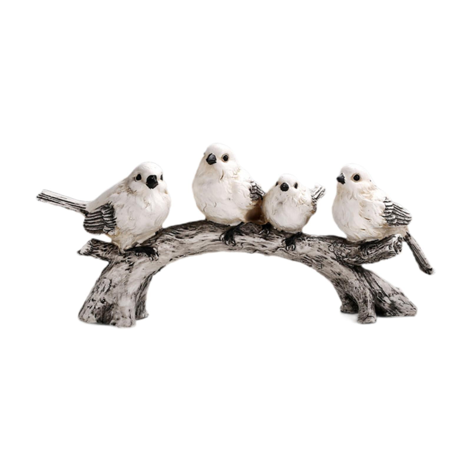 Fancyes Birds Statue Ornaments Bird Sculpture Artwork Shelf Office ...