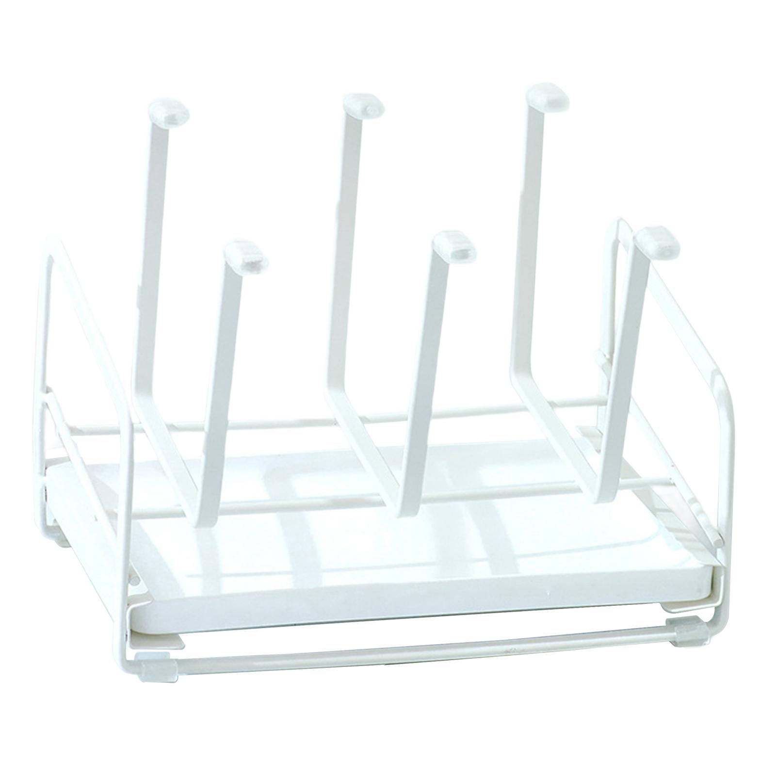 Fancyes Bottle Drainer Stand Coffee Mug Rack 6 Cup Holder Hanger ...