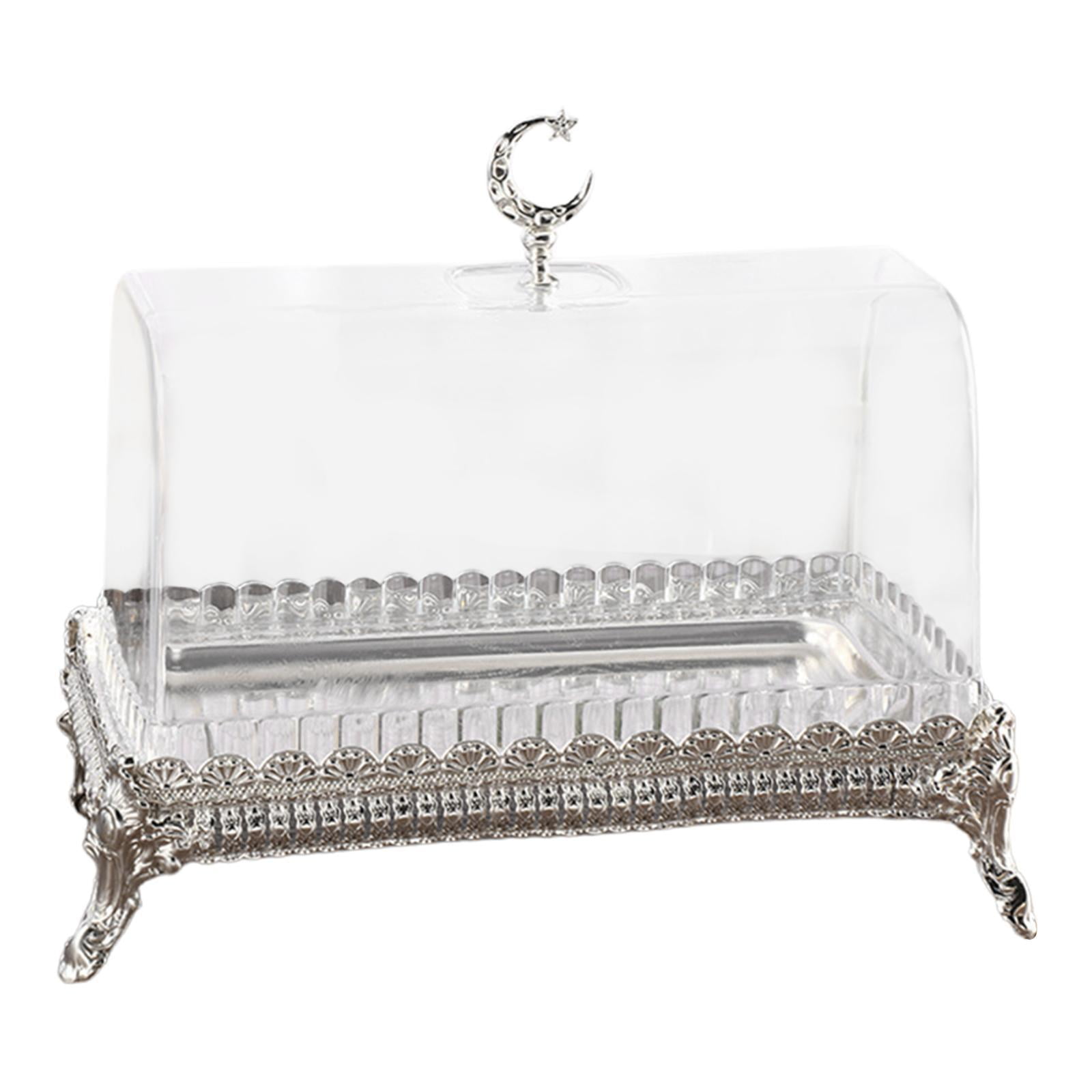 Fancyes Cake Stand with Acrylic Lid Butter Dish for Desserts Cakes ...