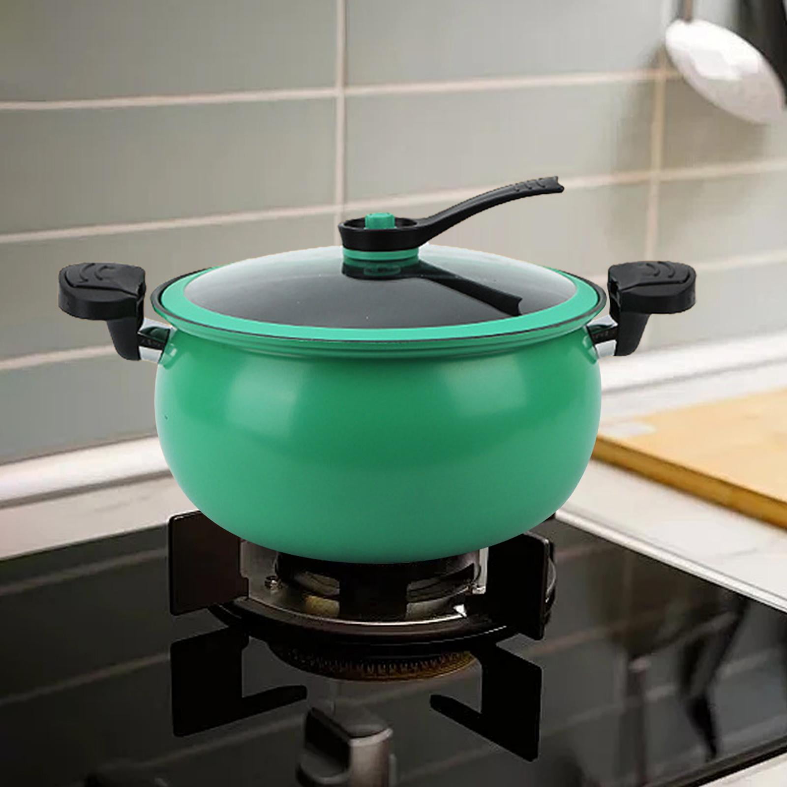 Fancyes Chinese Cookware Saucepan with Lid Home Use Double Handle ...