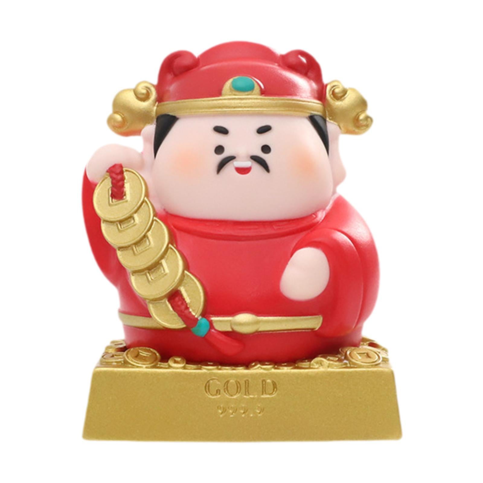 Fancyes Chinese God of Wealth Statue Adornment for Spring Festival ...