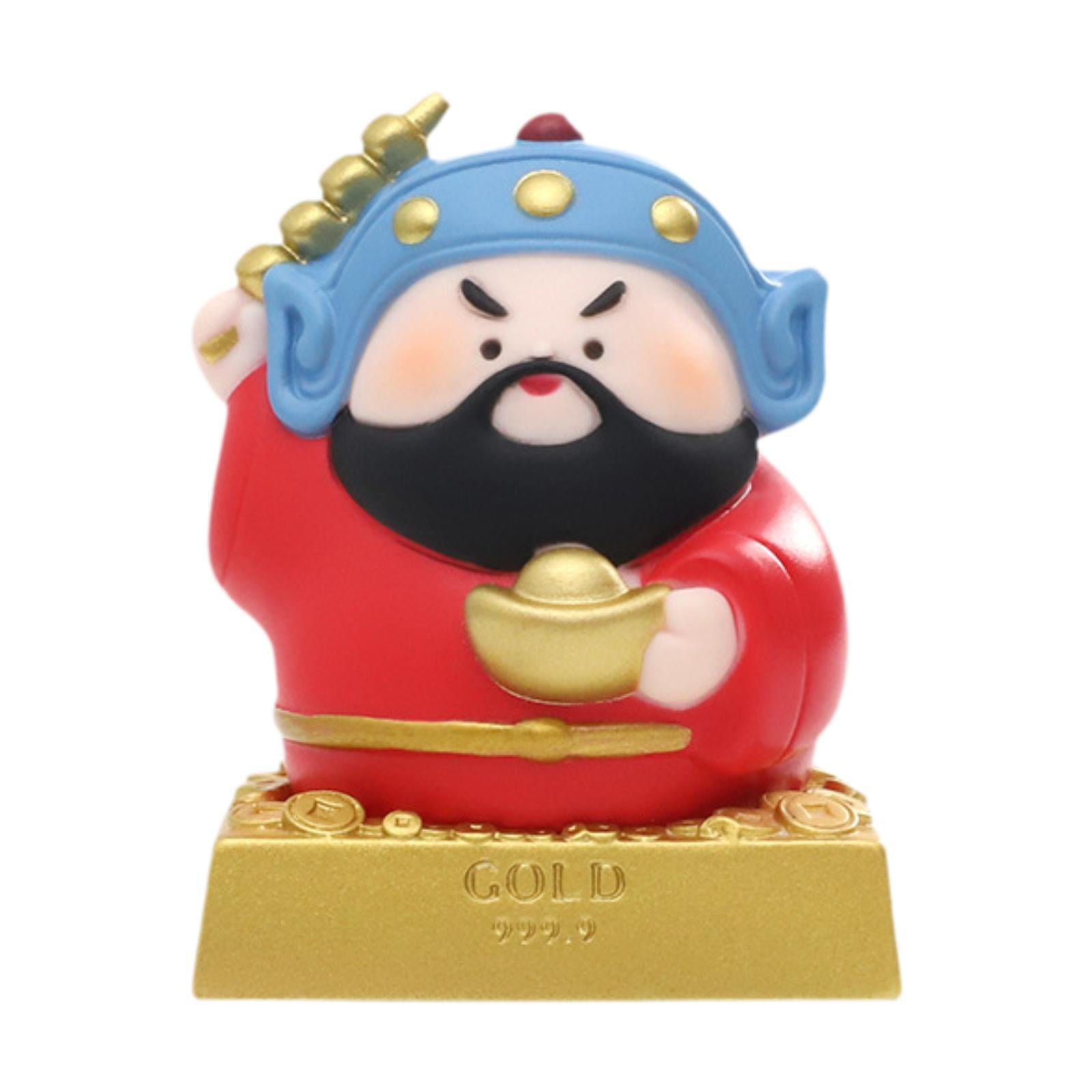 Fancyes Chinese God of Wealth Statue Adornment for Spring Festival ...