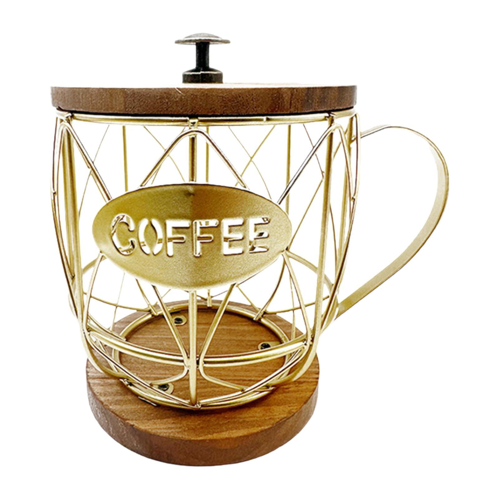 Fancyes Coffee Pod Organizer Organizer Metal Coffee Capsule Cages ...