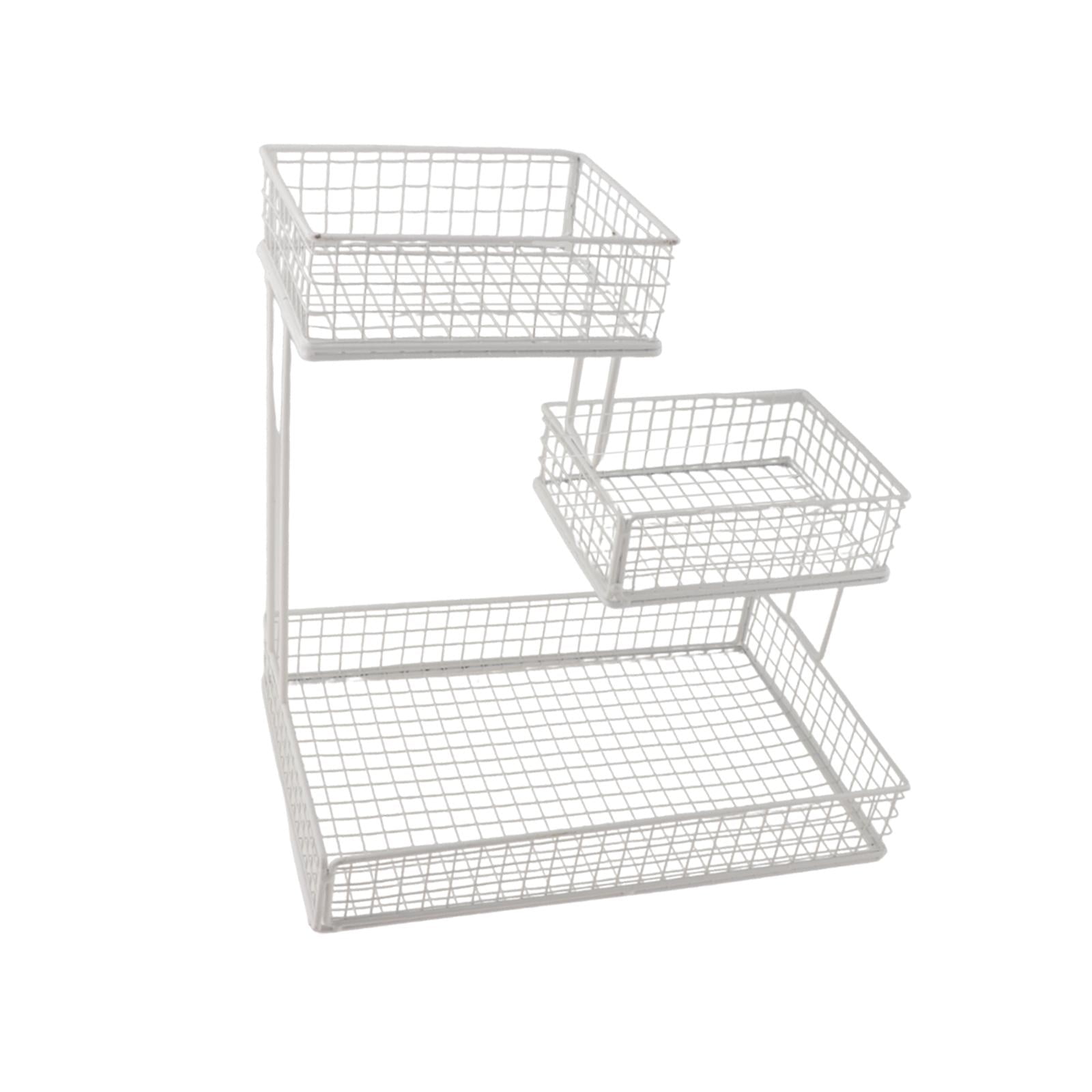 Fancyes Counter Basket Snack Display Tray Space Saving Container Multi ...