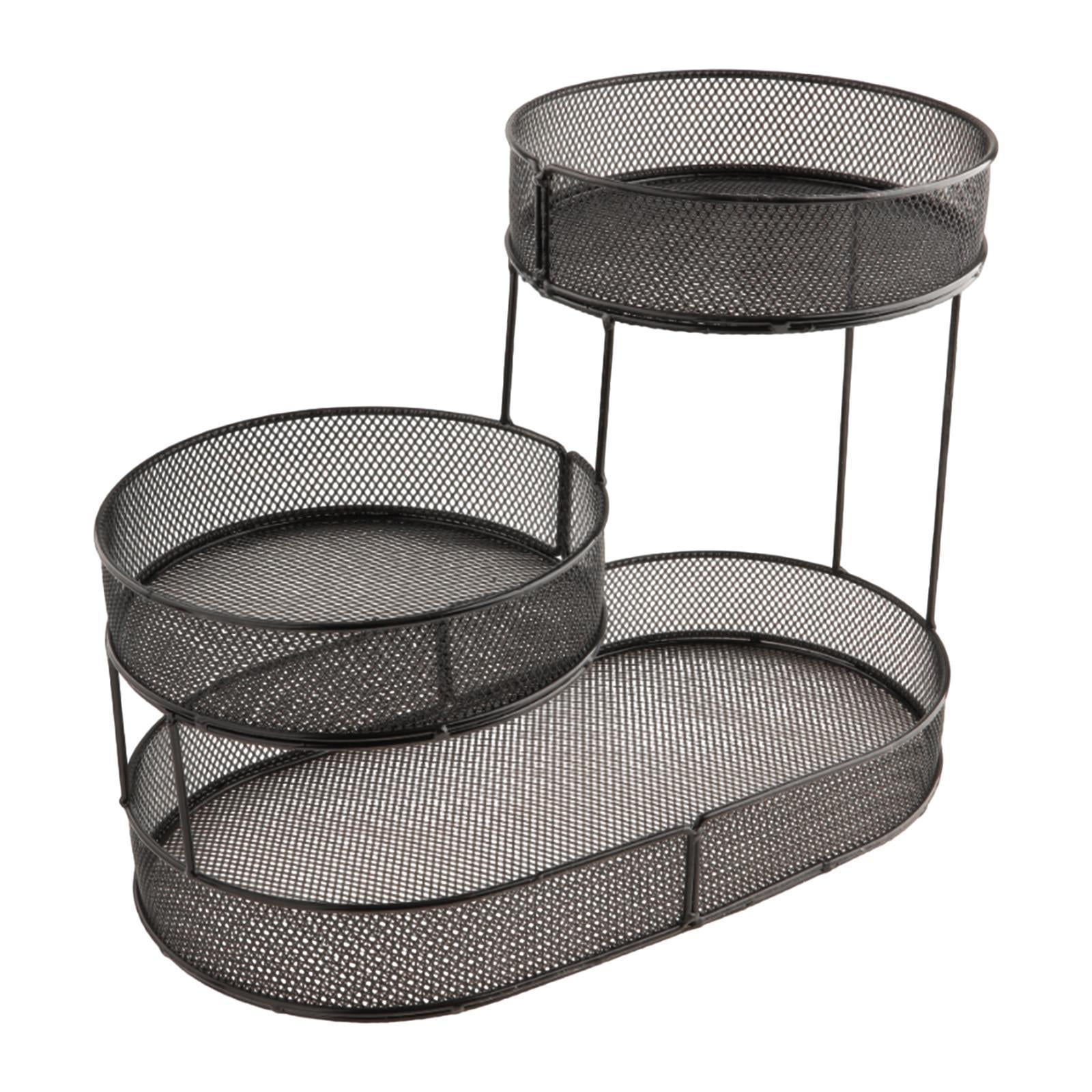 Fancyes Countertop Fruit Basket Vegetables Storage Rack 3 Tier Party ...