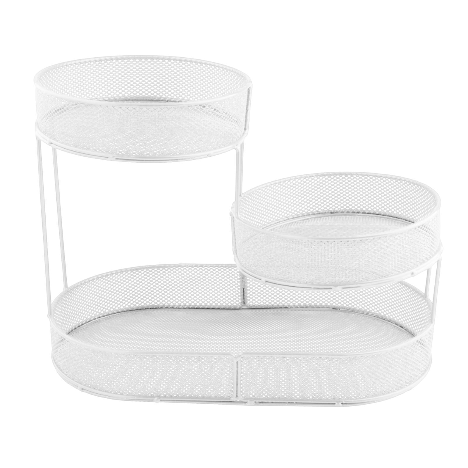 Fancyes Countertop Fruit Basket Vegetables Storage Rack 3 Tier Party ...