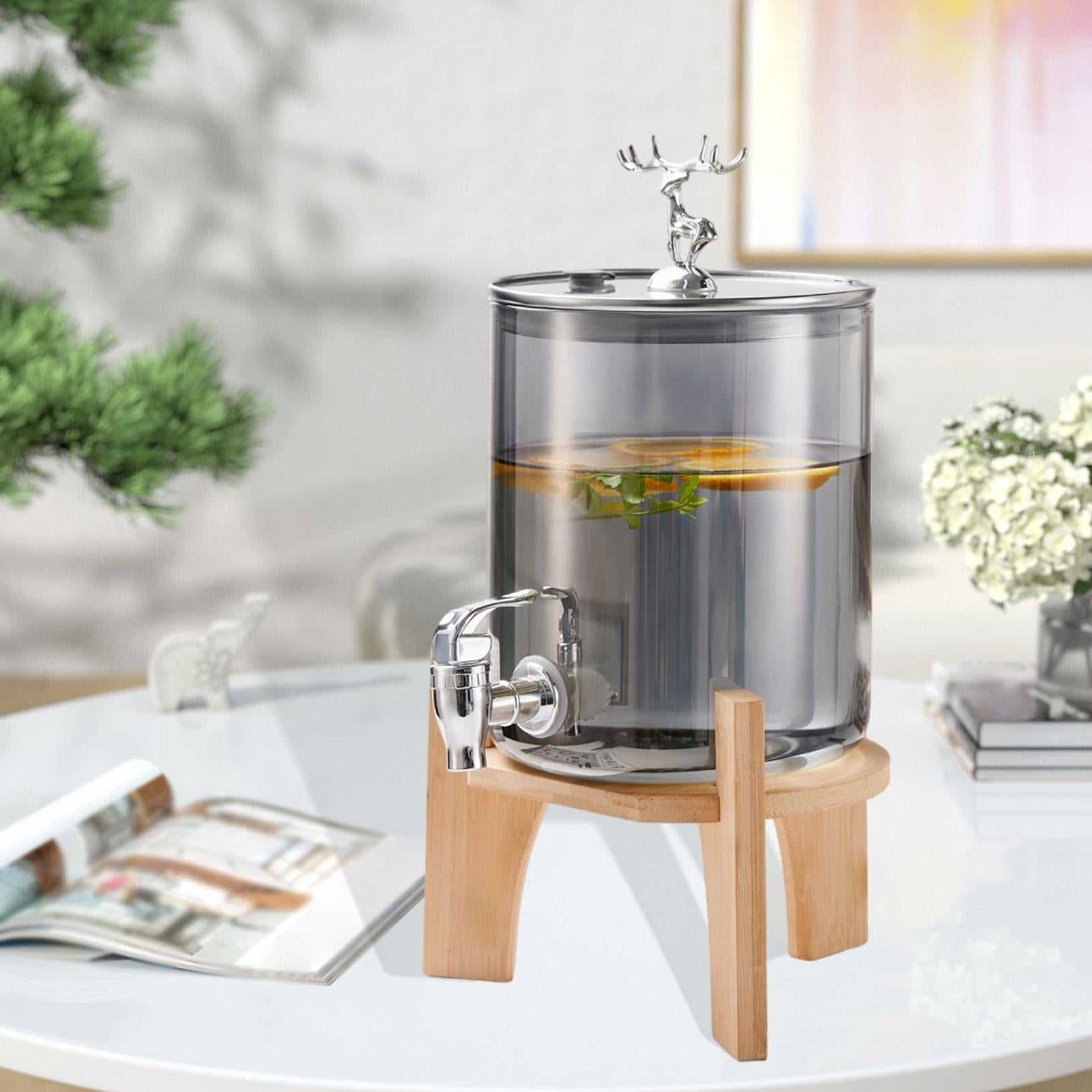 Fancyes Dispenser of Beverage Dispenser, Glass Beverage Dispenser with ...