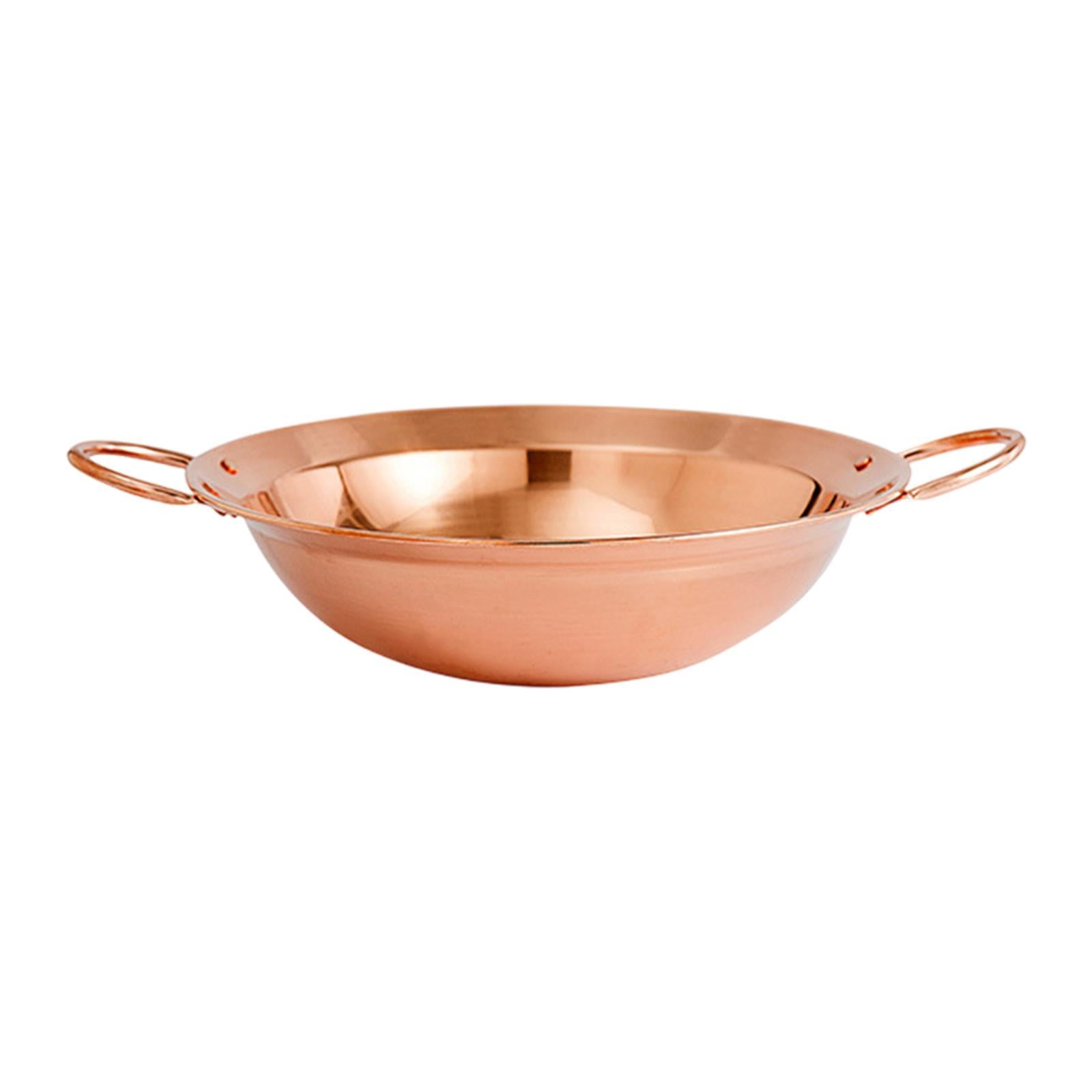 Fancyes Double Handle Brass Pot Korean Ramen Pot Cookware Paella Pan ...