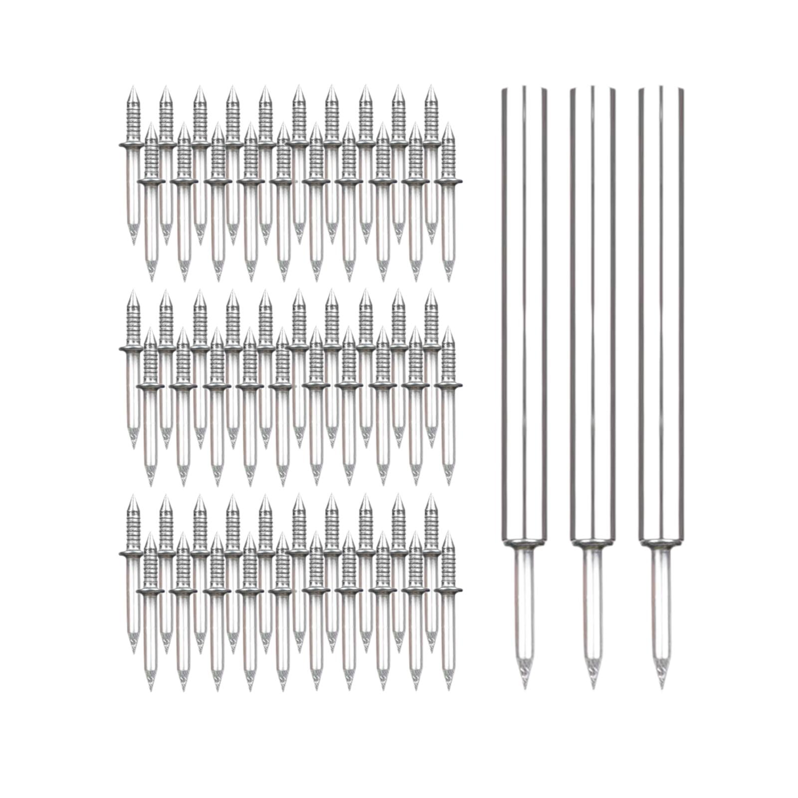 Fancyes Double Head Thread Nails Skirting Seamless Nails Hardware ...