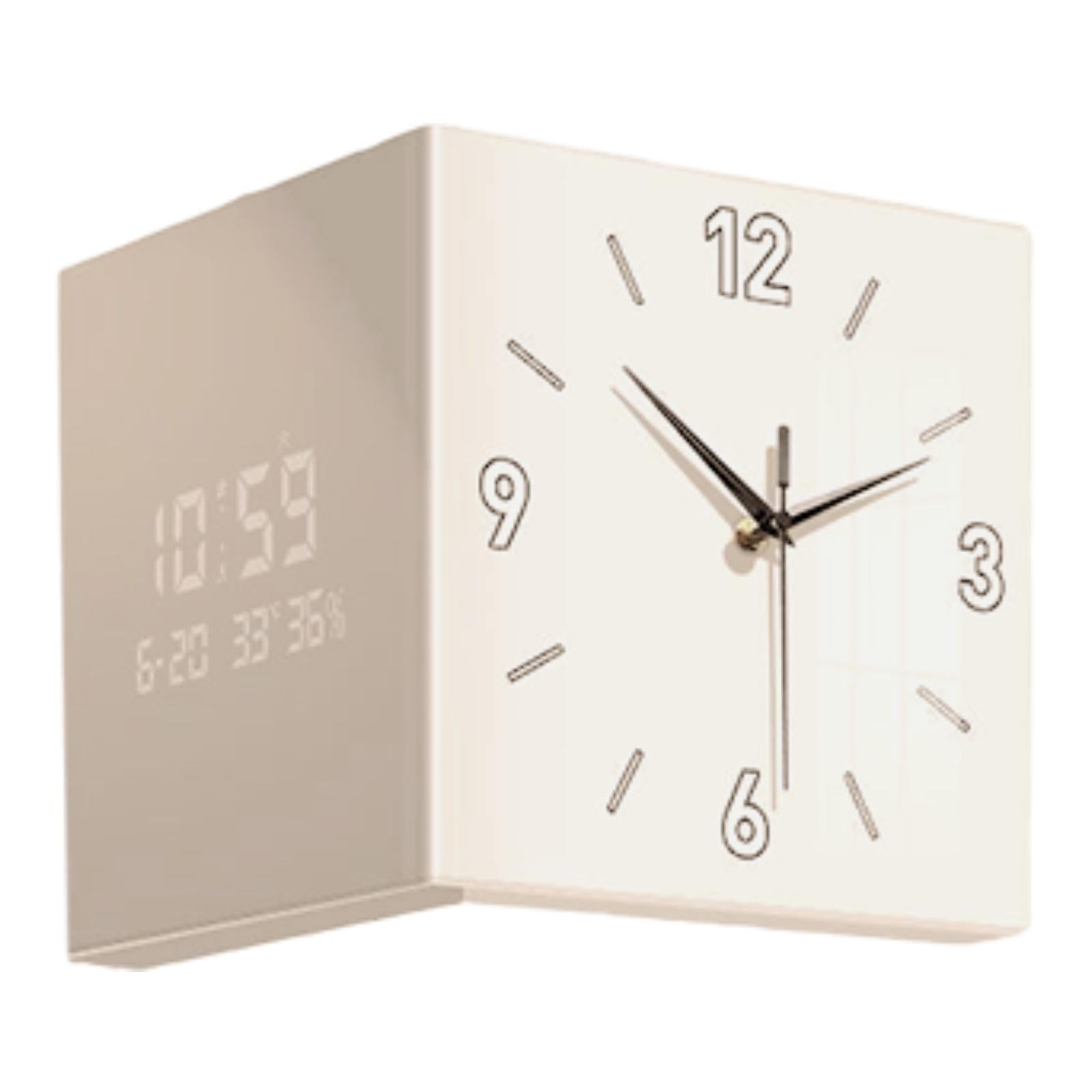 Fancyes Double Sided Clock Square Versatile Outdoor Wall Clock Ornament ...