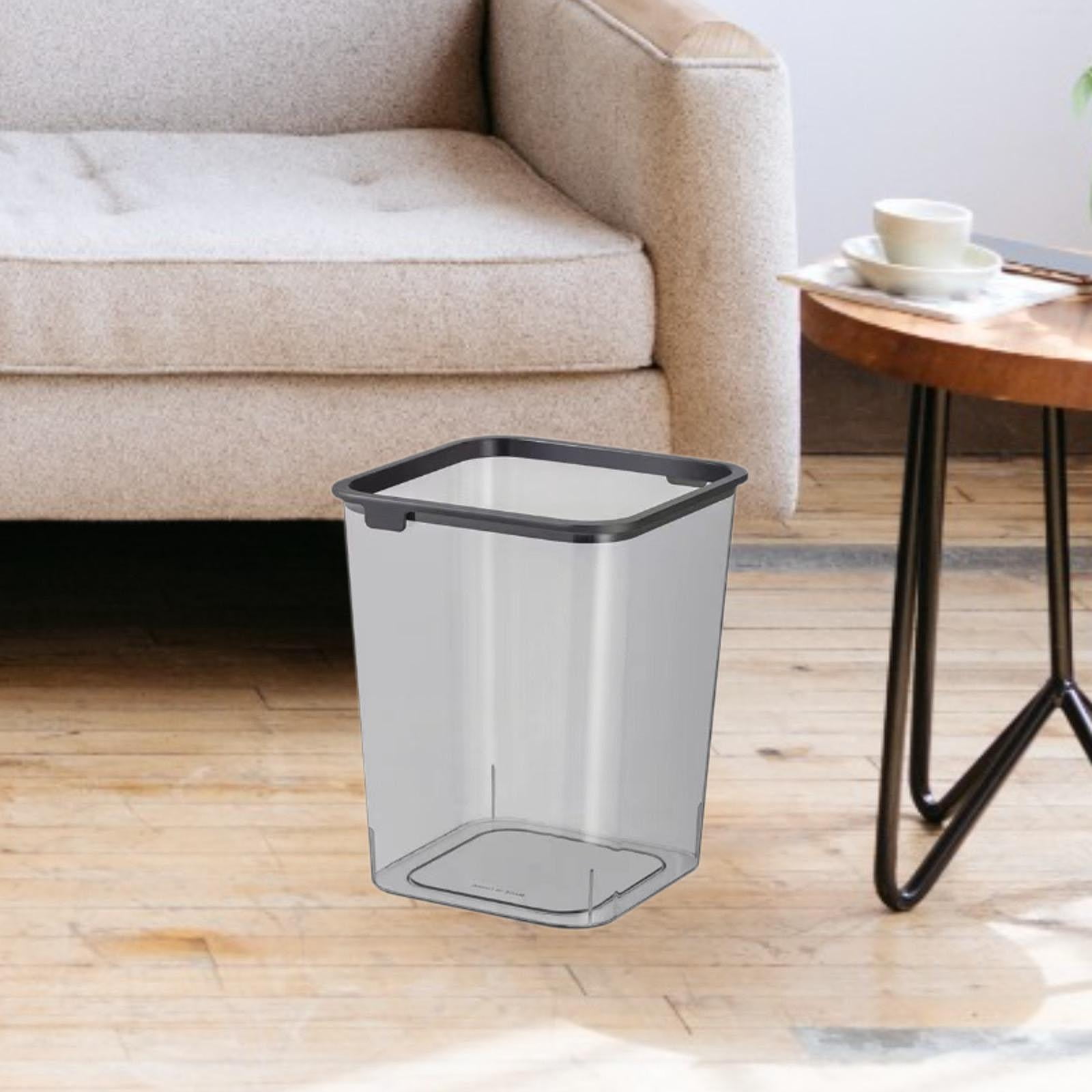 Fancyes Dustbin Kitchen Trash Can Snack Container Modern 15L Wastepaper ...