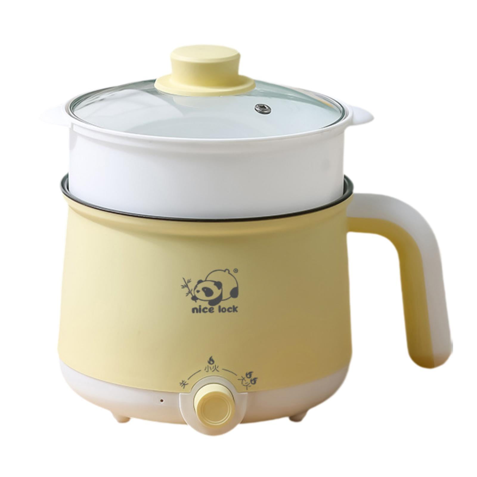 Fancyes Electric Cooking Pot Raman Cooker Stainless Steel Mini Travel ...