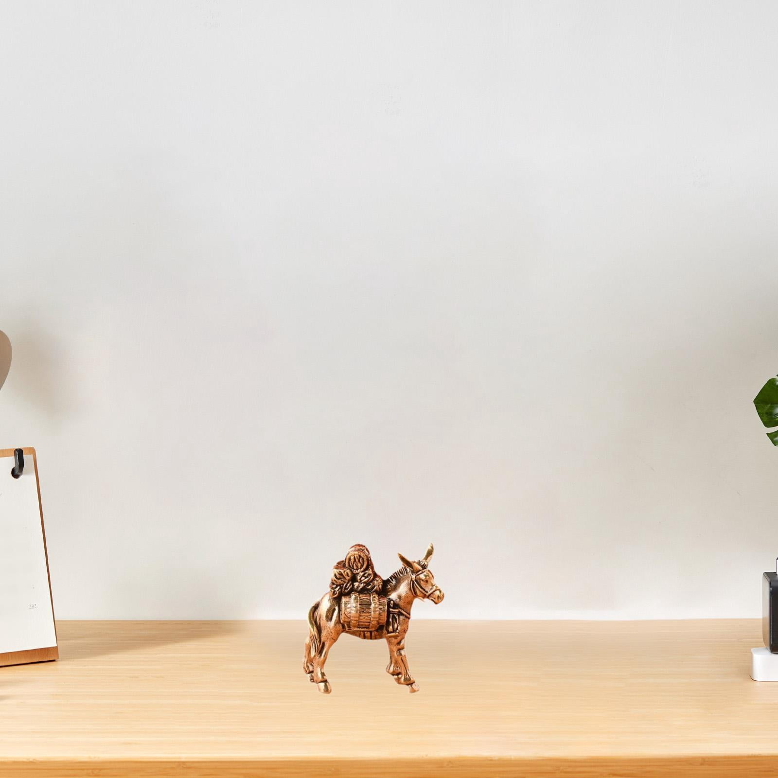 Fancyes Figurine Brass Centerpiece Animal Sculptures Desk Figure for ...