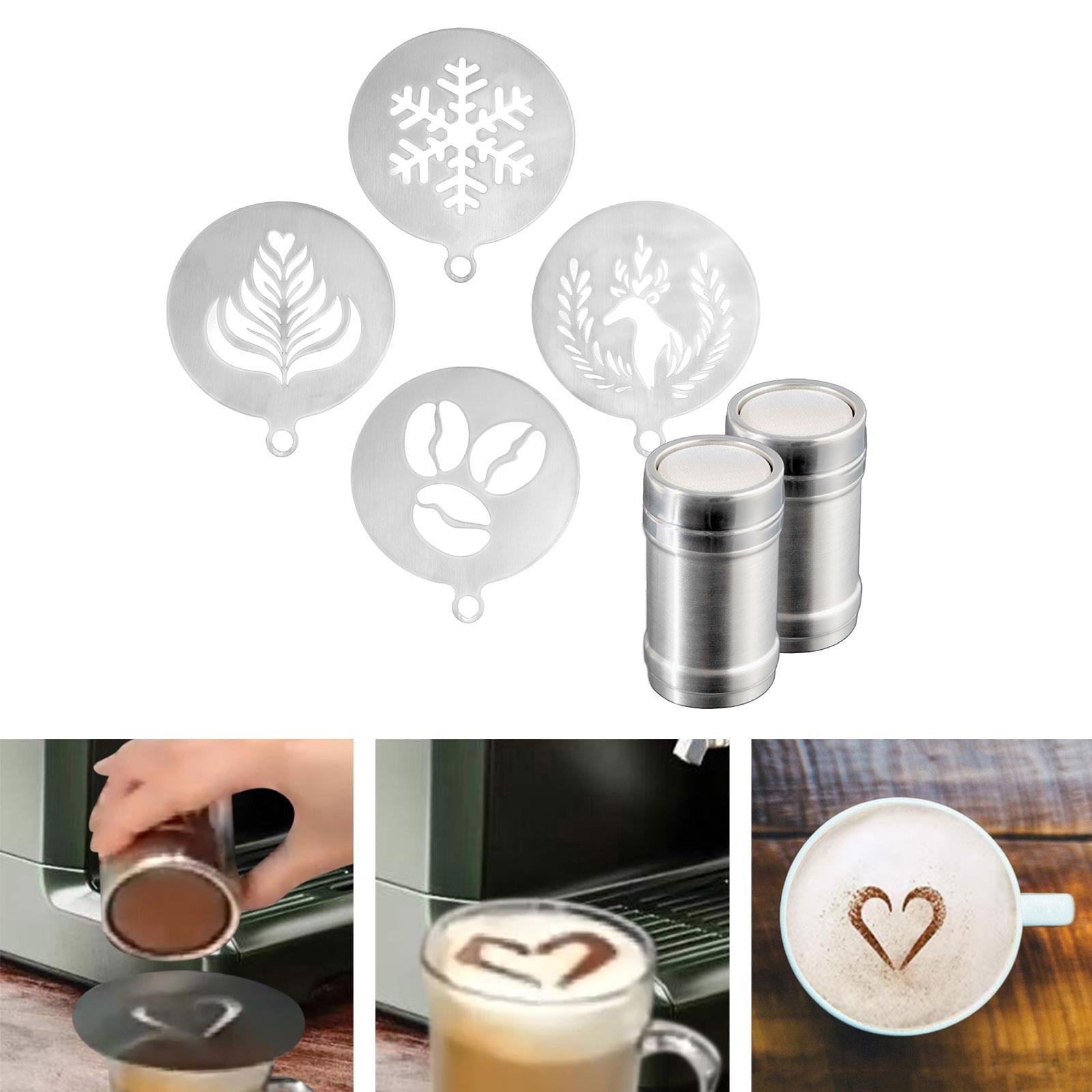 Fancyes Foam Latte Art Template Coffee Decoration Stencils DIY Art ...