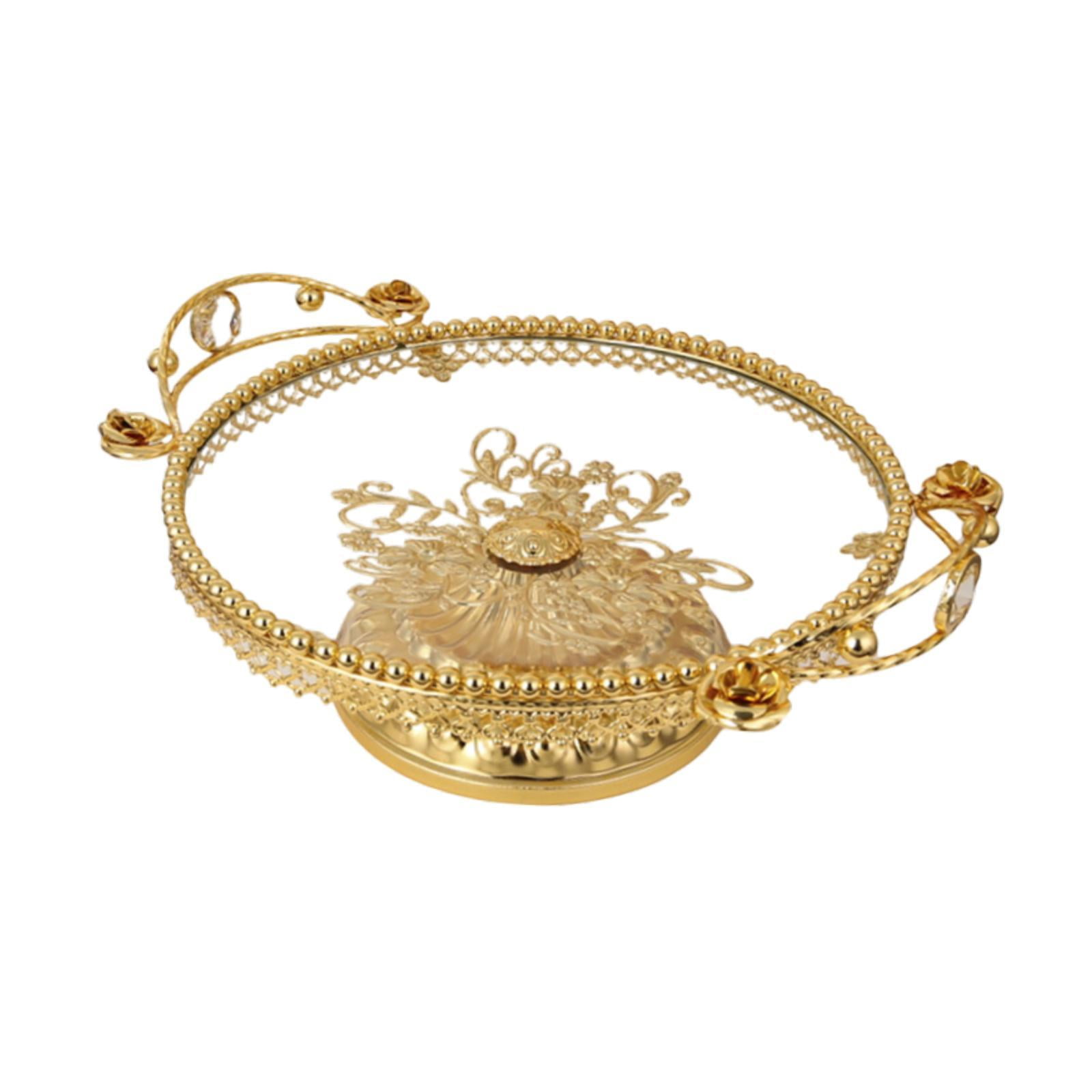 Fancyes Glass Fruit Plate Table Centerpiece Fruit Serving Tray for ...