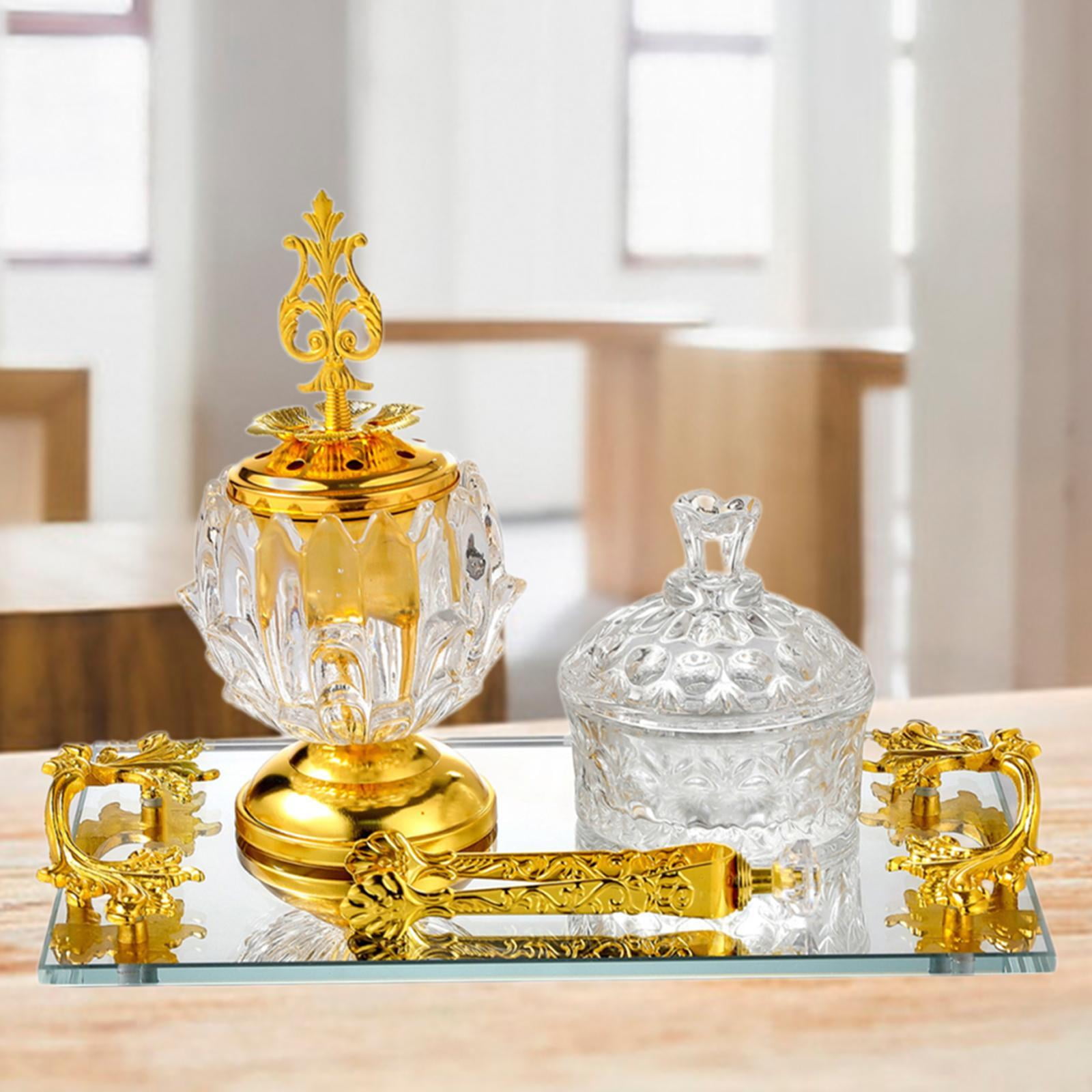 Fancyes Glass Incense Burner Set Arabian Incense Burner Set Easy to Use ...