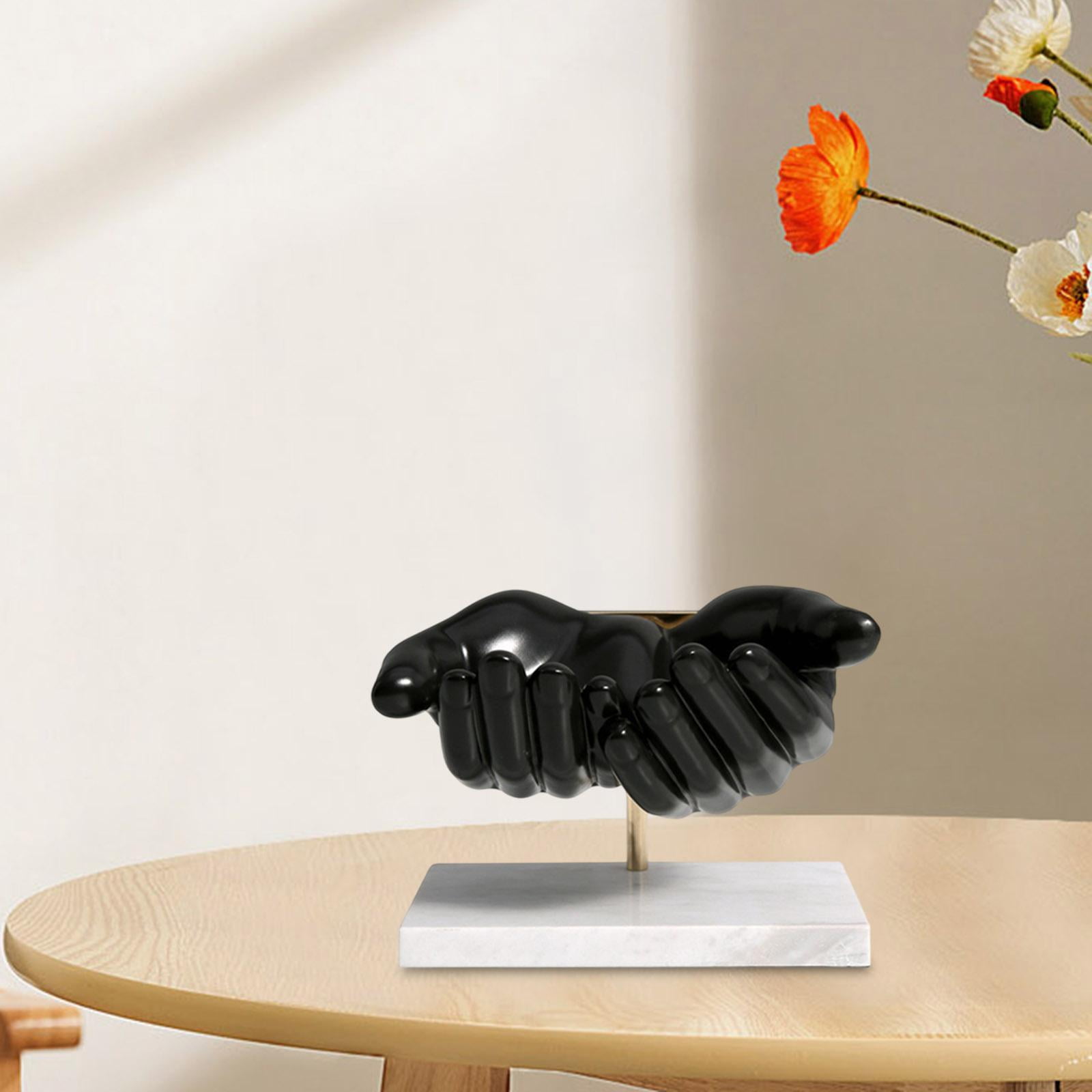 Fancyes Hand Gesture Statue Desk Ornament Artwork Ceramic Art Figurine ...