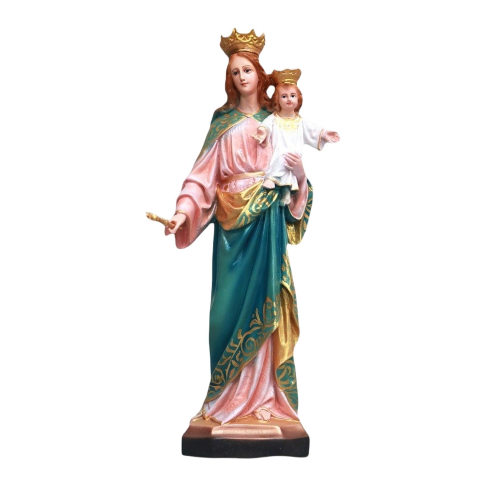 Fancyes Mary Statue Sculpture Art Religious Resin Craft Figurine for ...