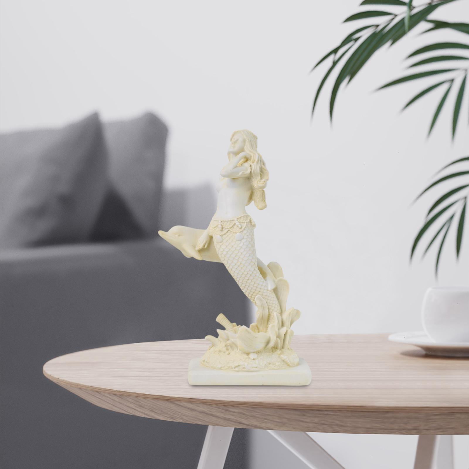 Fancyes Mermaid Statue Resin Figurine Craft Centerpiece Artwork ...