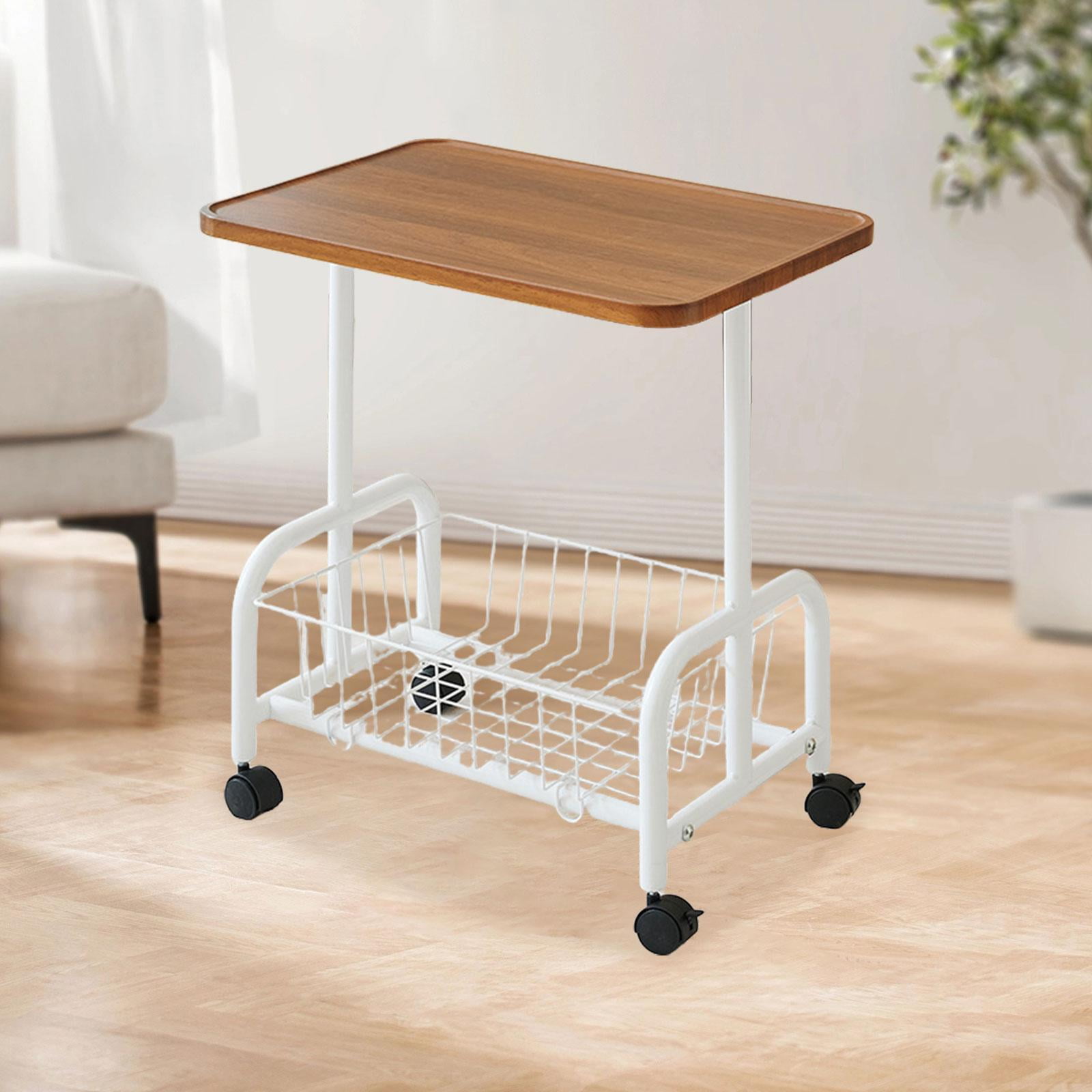Fancyes Mobile Side Table Couch Rolling Utility Cart for Drawing Room ...