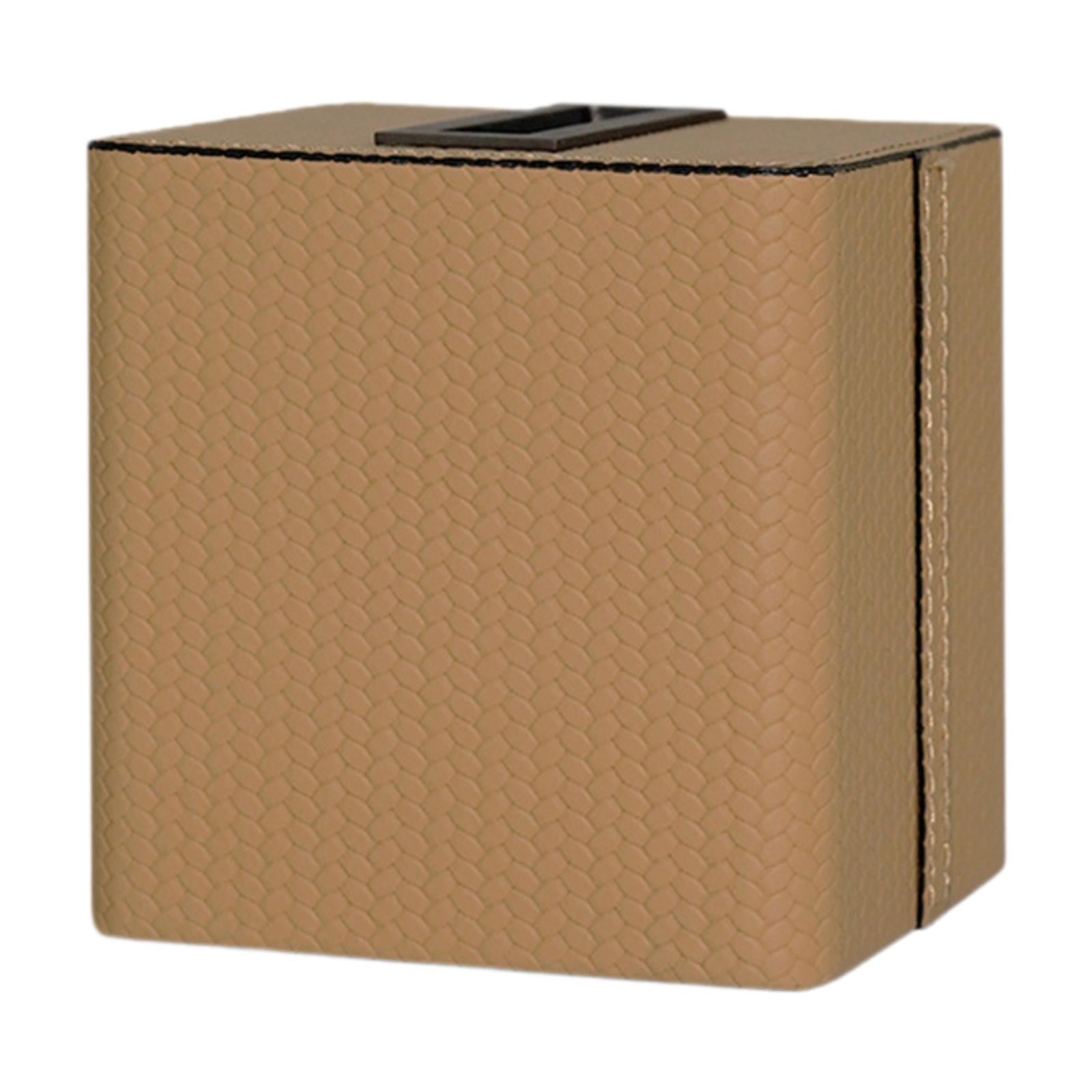 Fancyes PU Leather Tissue Box Facial Tissues Dispenser Desktop Napkin ...
