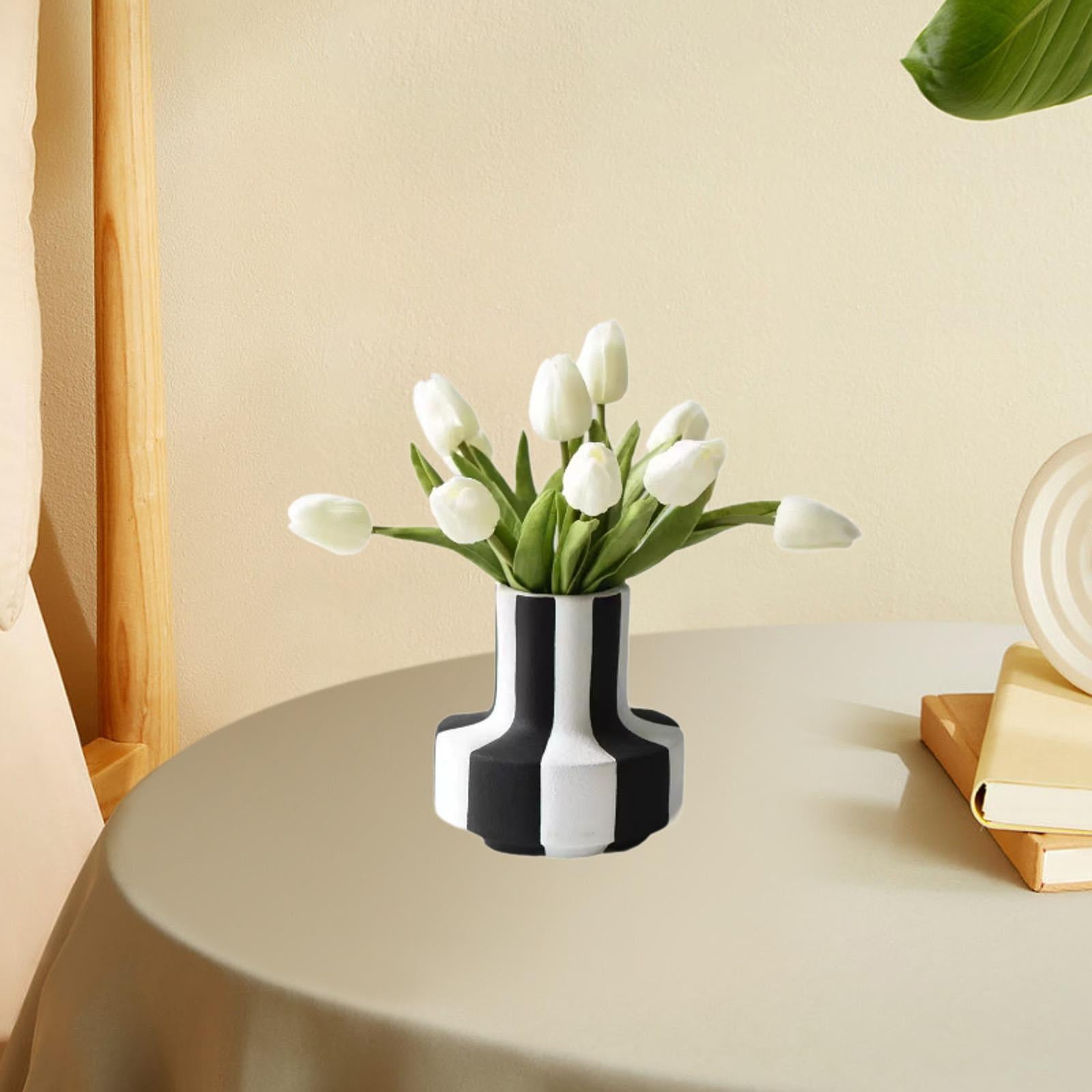 Fancyes Planting Flowerpot Origination Modern Dekor Black -White -White ...
