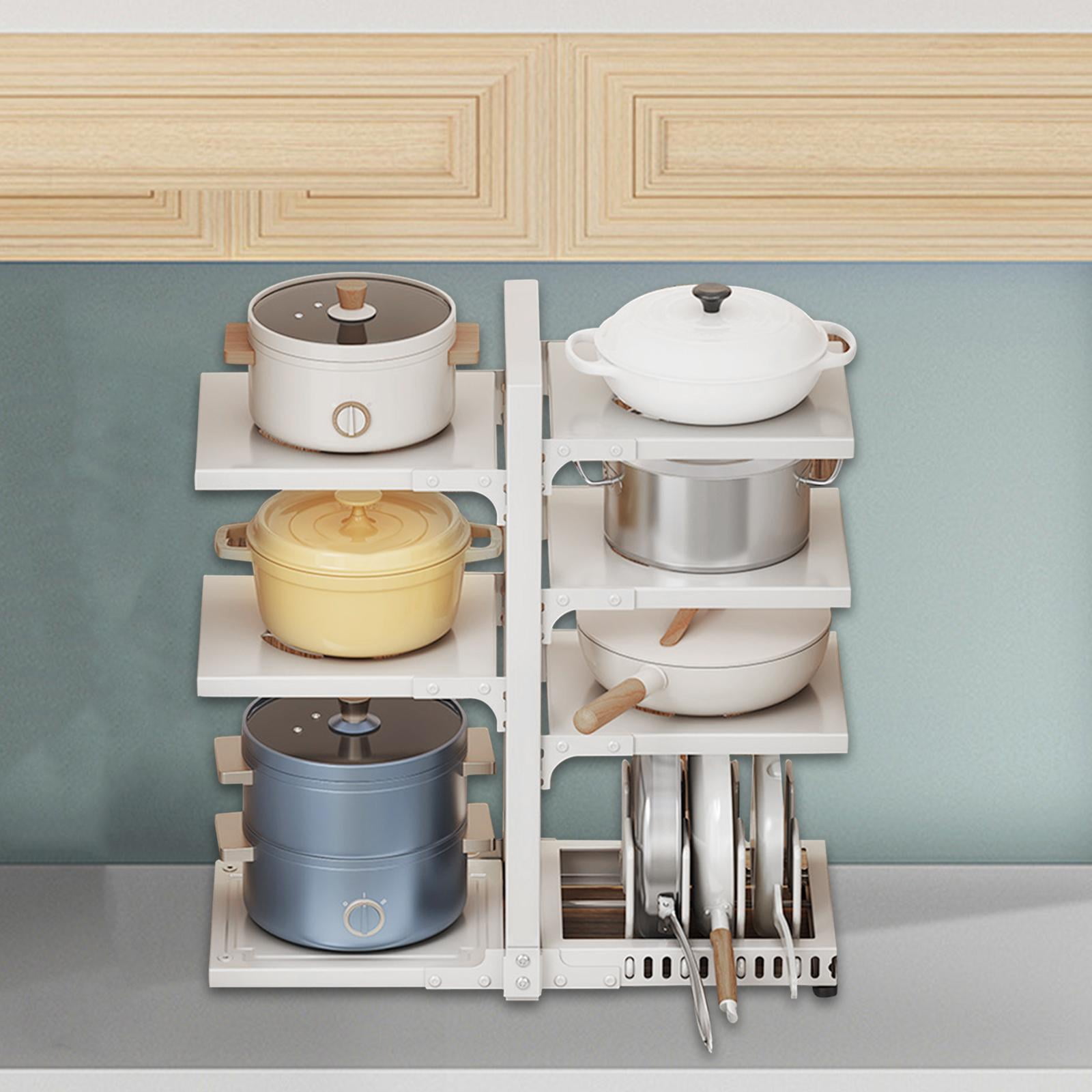 Fancyes Pot and Pan Organizer Rack, 7 Tier Pots Pans Organizer ...