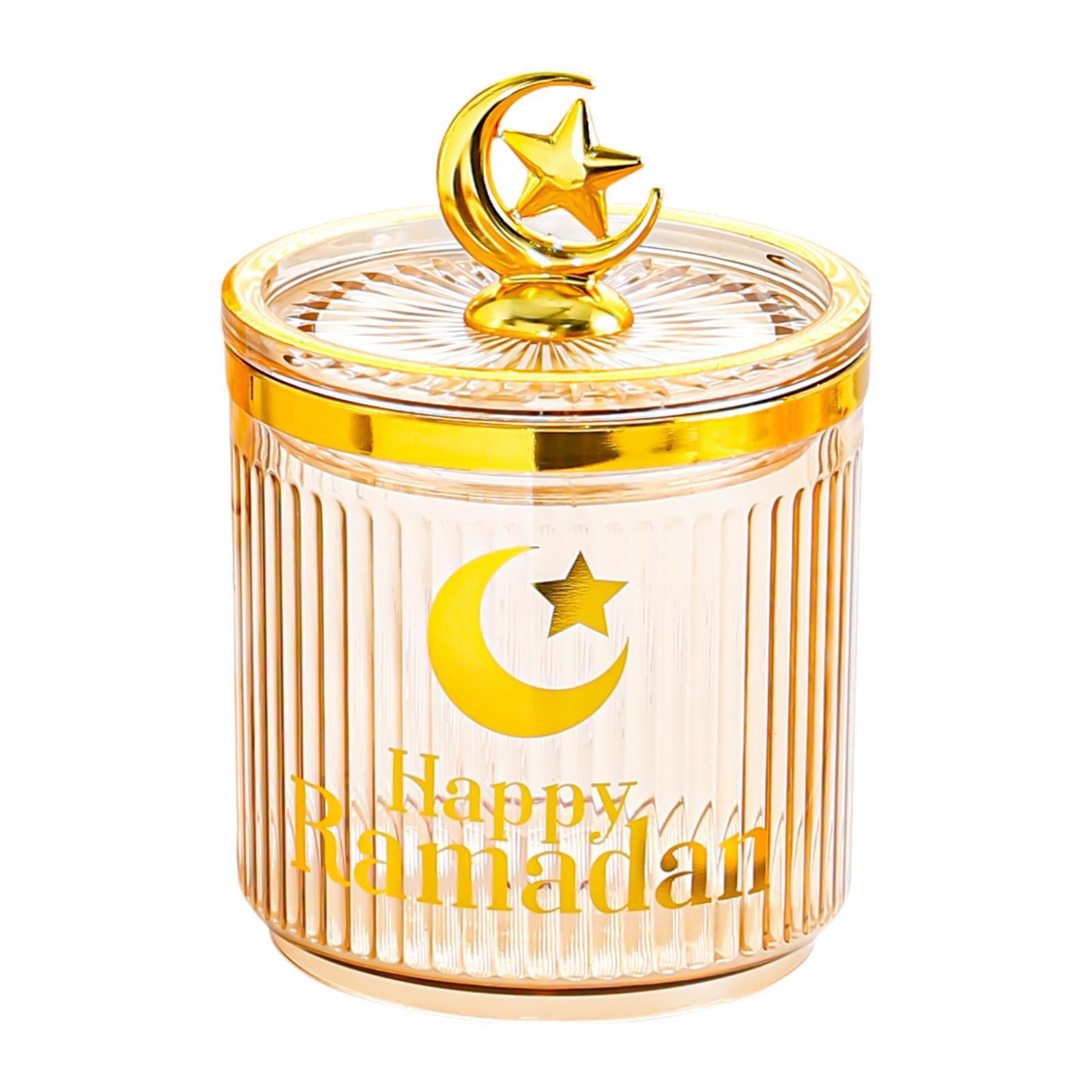 Fancyes Ramadan Candy Jar Eid Mubarak Snacks Container Box Trinket Box ...