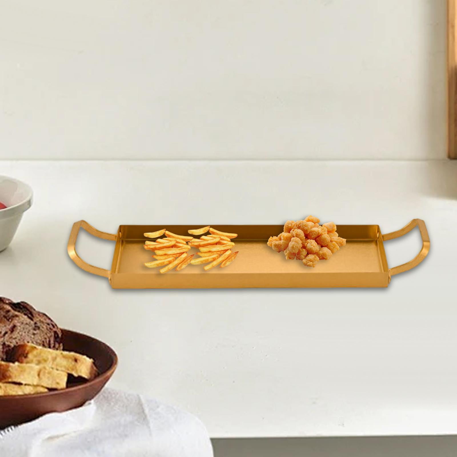 Fancyes Rectangular Platters Baking Pan Tray Easy Clean Reusable Baking ...